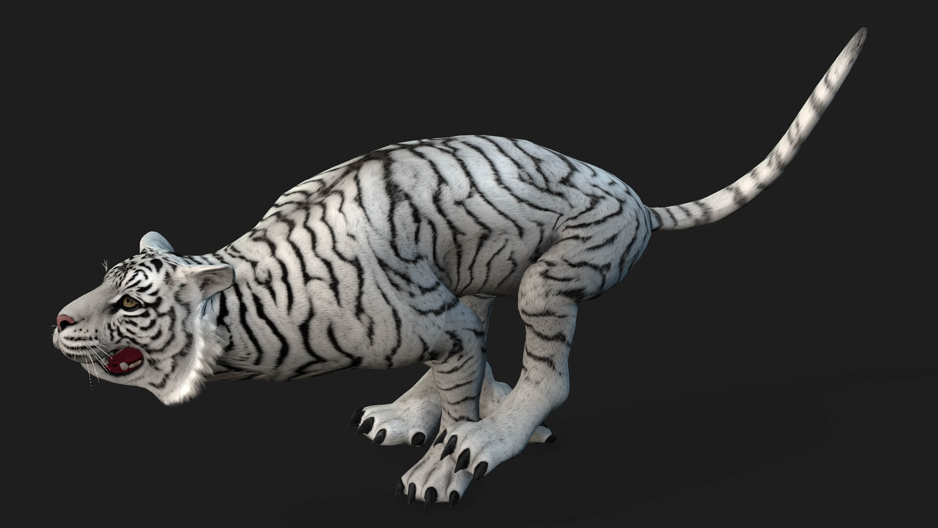 Tiger A2 Animated - 3D Model by Animated3d