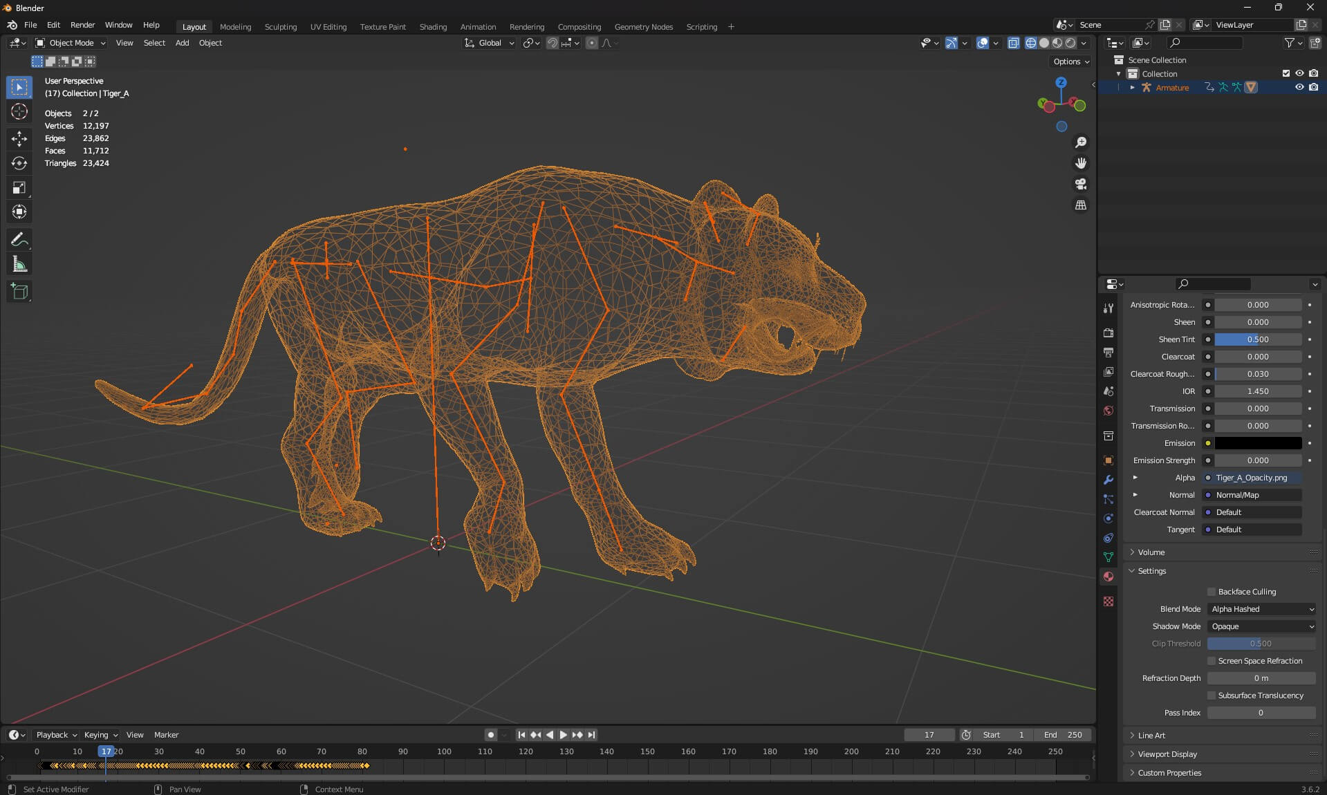 Tiger A2 Animated - 3D Model by Animated3d