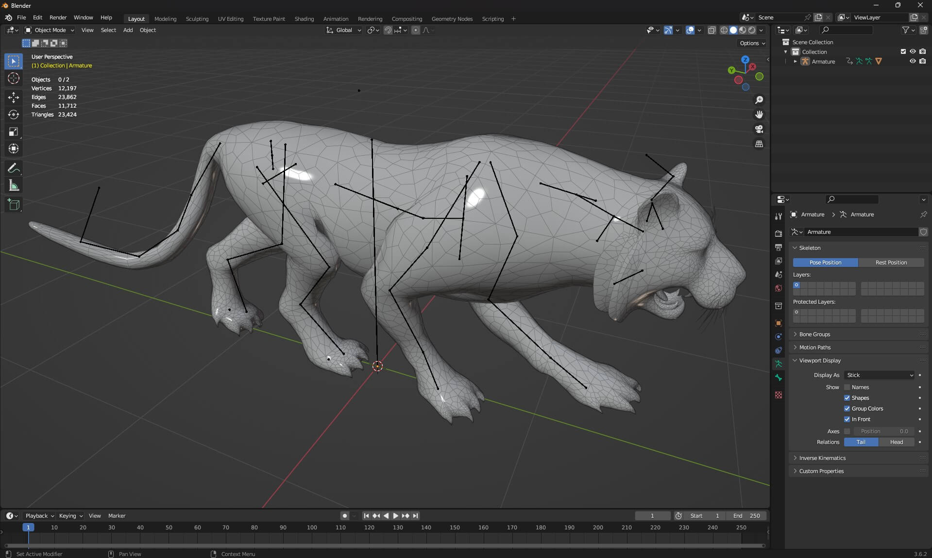 Tiger A3 Animated - 3D Model by Animated3d