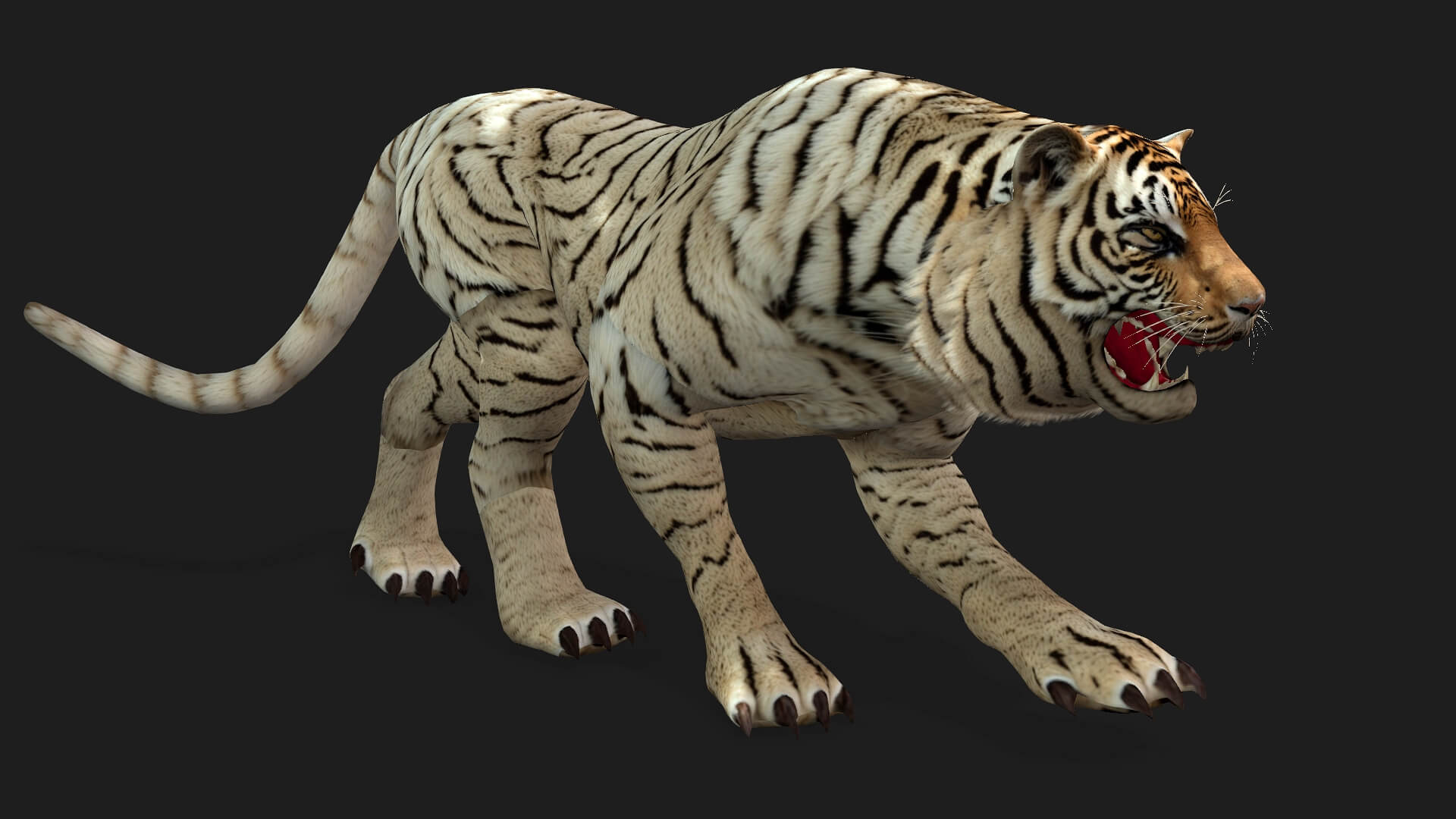 Tiger A6 Animated - 3D Model by Animated3d