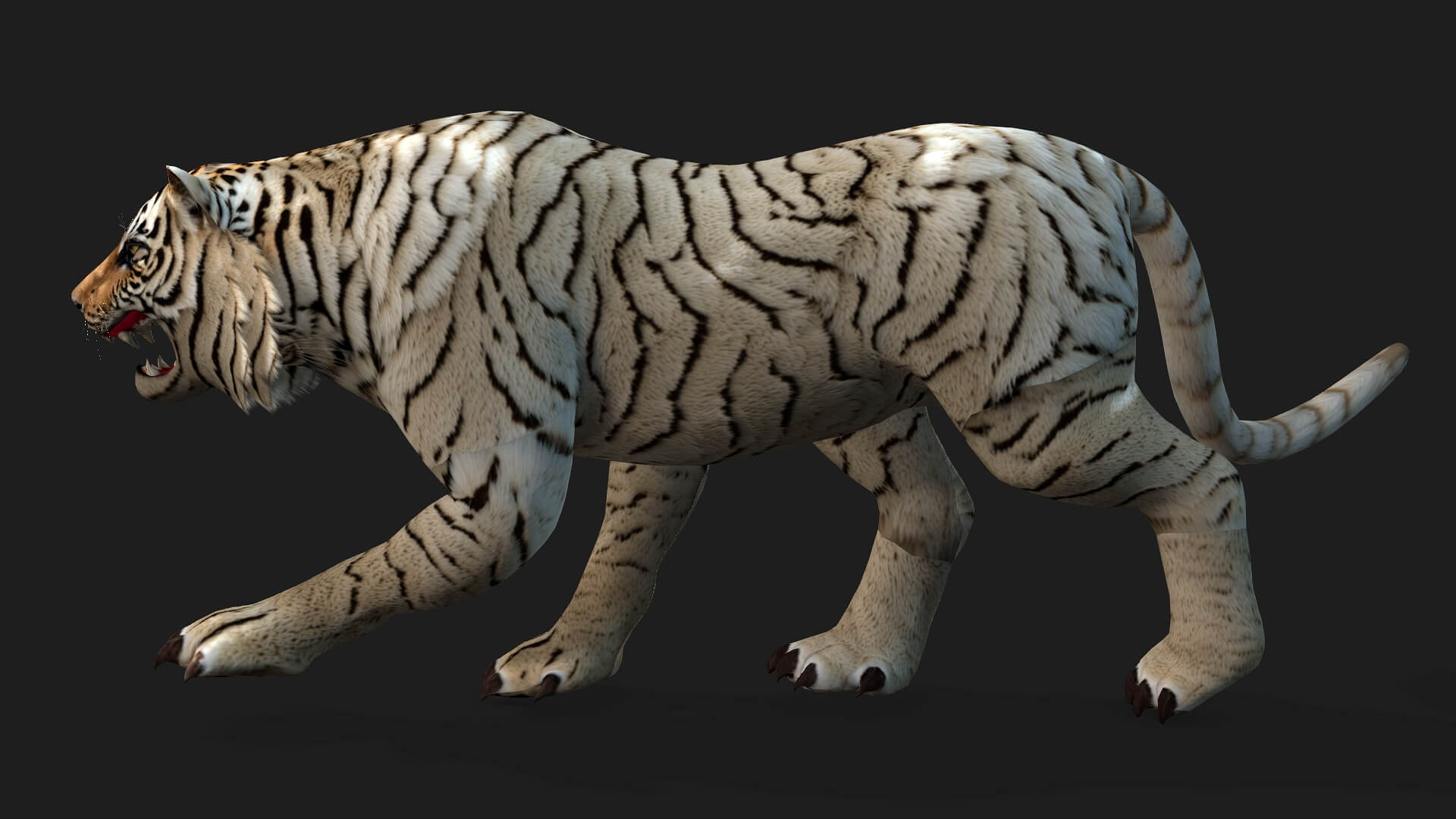 Tiger A6 Animated - 3D Model by Animated3d