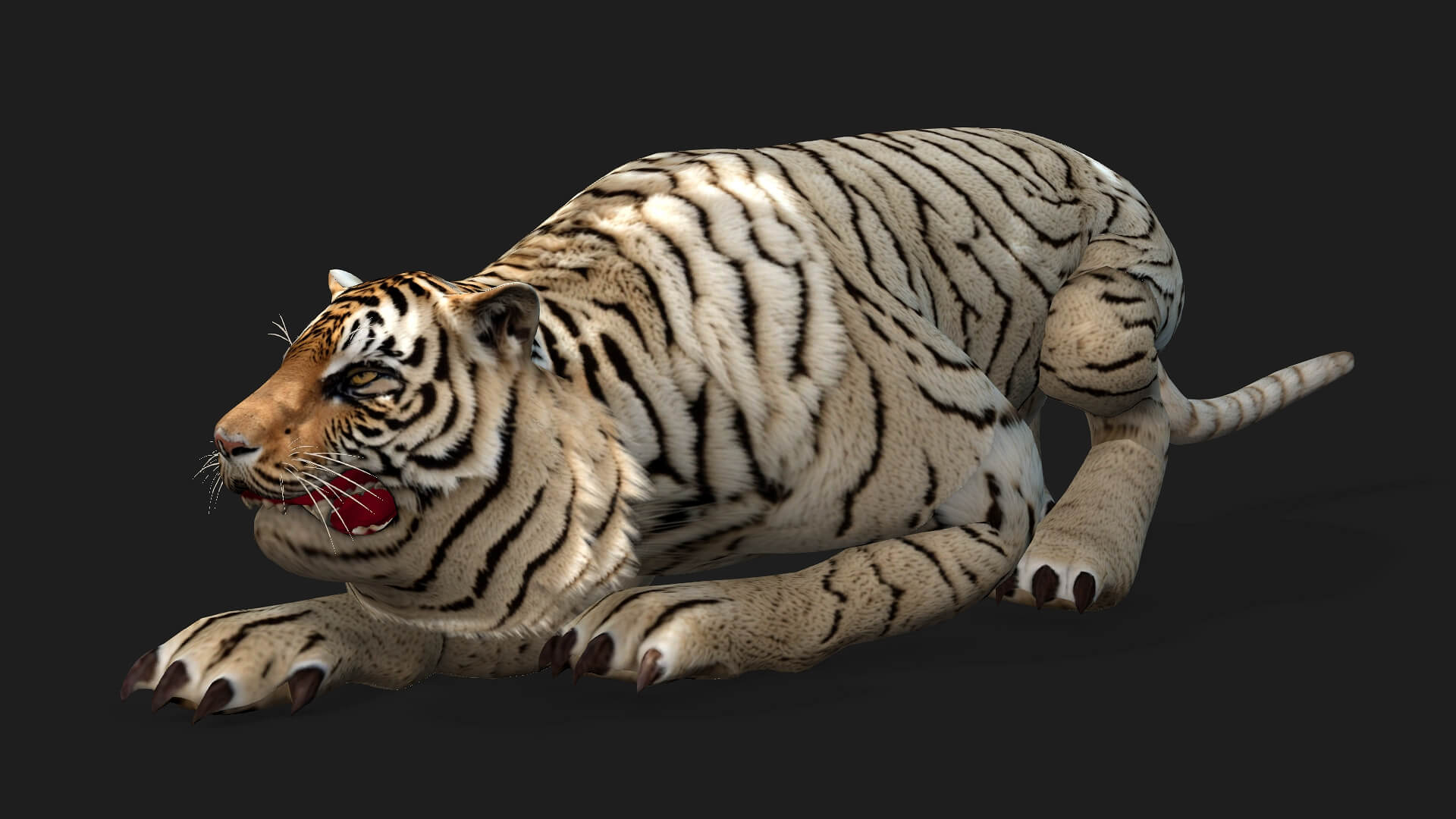 Tiger A6 Animated - 3D Model by Animated3d