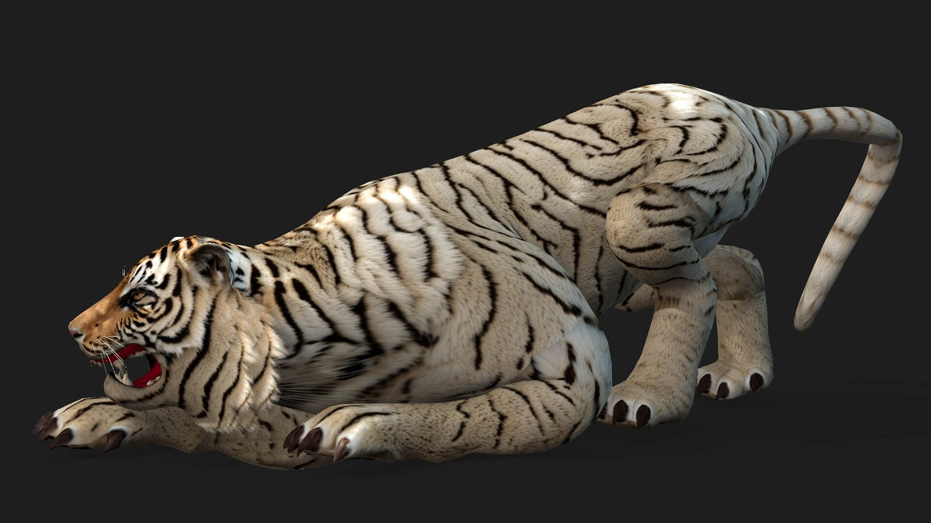 Tiger A6 Animated - 3D Model by Animated3d