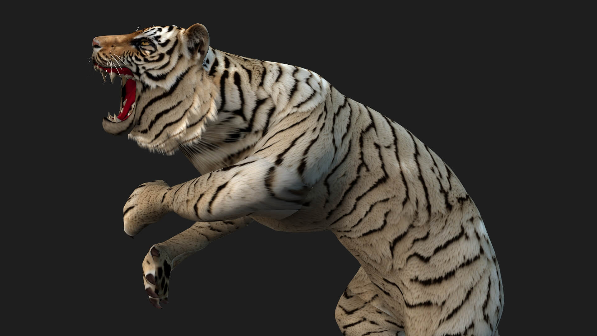 Tiger A6 Animated - 3D Model by Animated3d