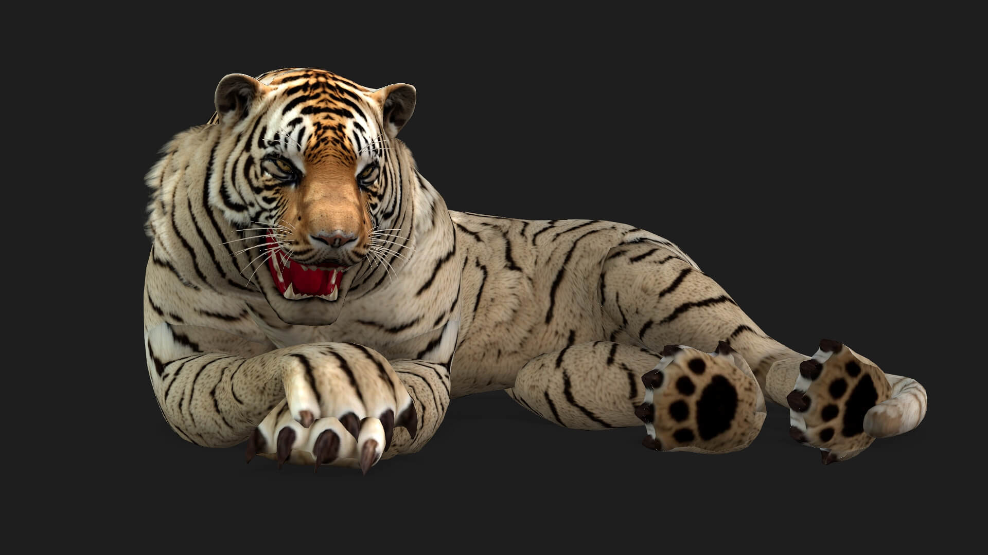 Tiger A6 Animated - 3D Model by Animated3d