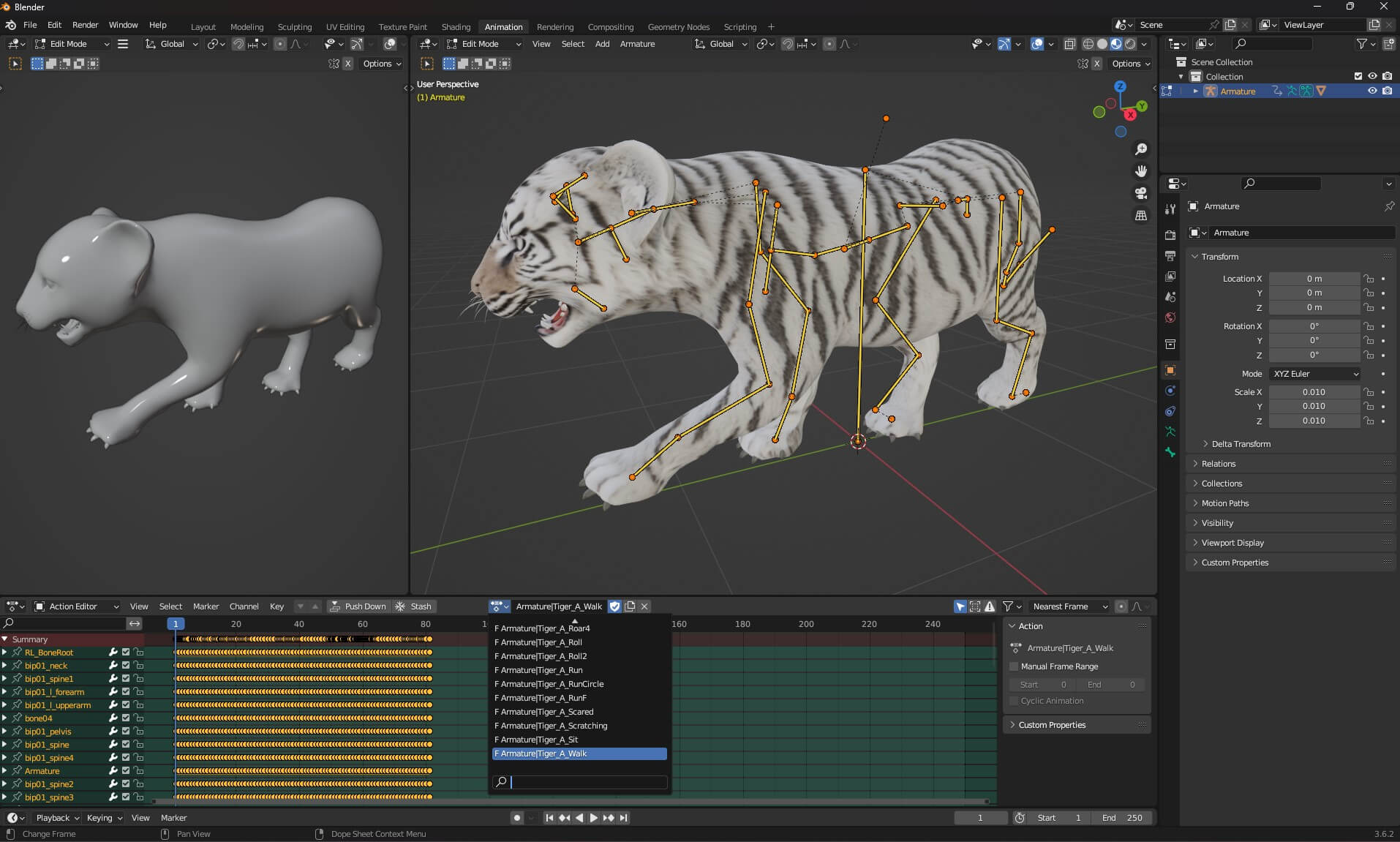 Tiger Baby A3 - 3D Model by Animated3d