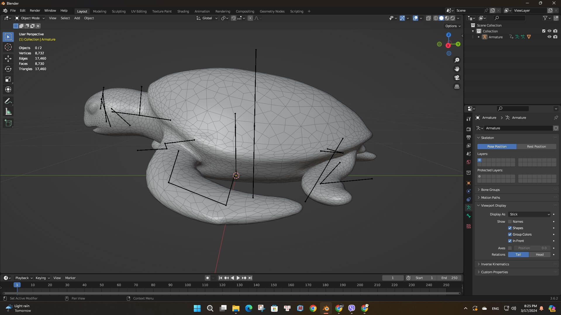 Turtle-A2-Animated 3D Model by Animated3d
