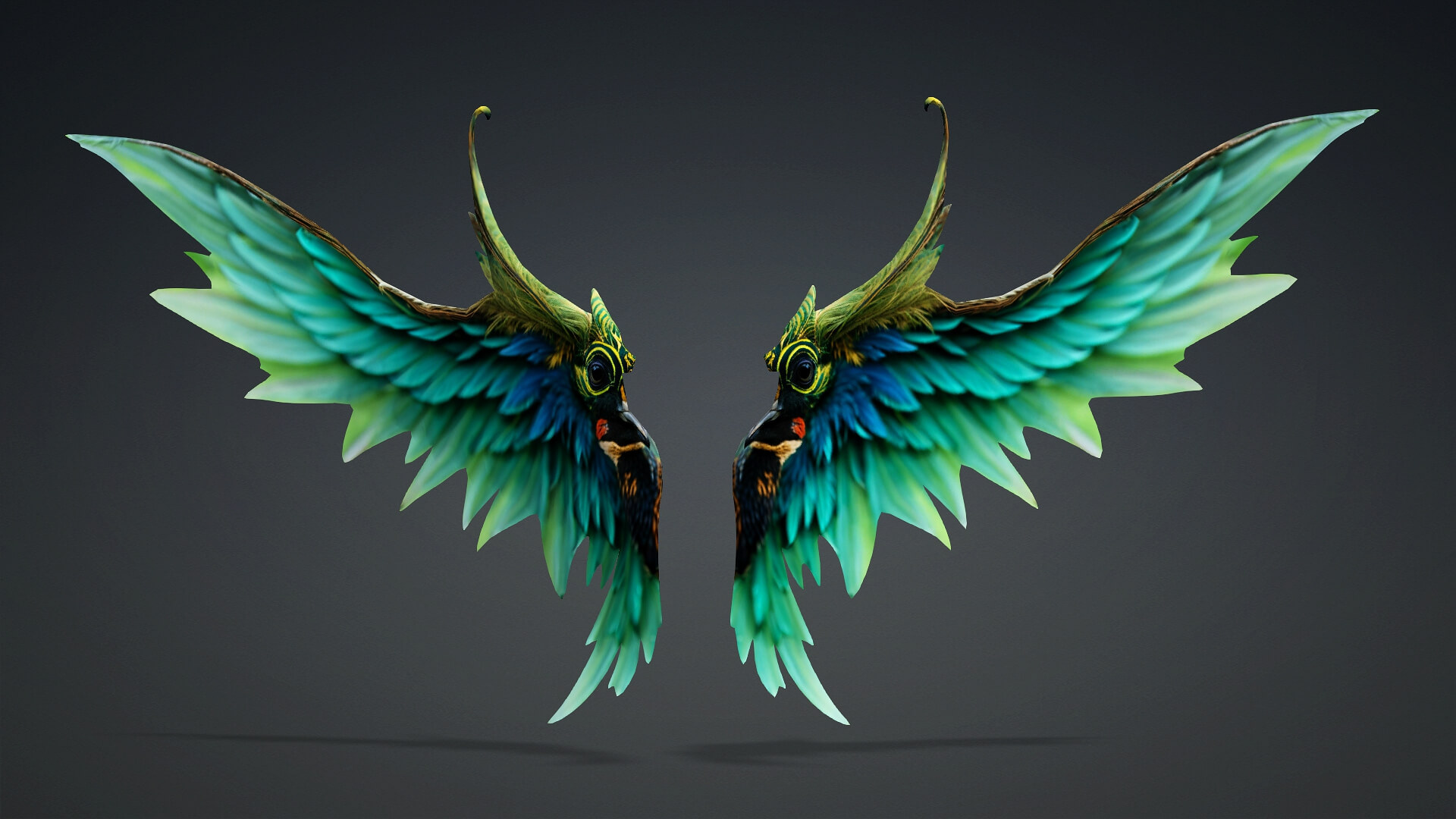 Wing-A12345-Animated 3D Model by Animated3d