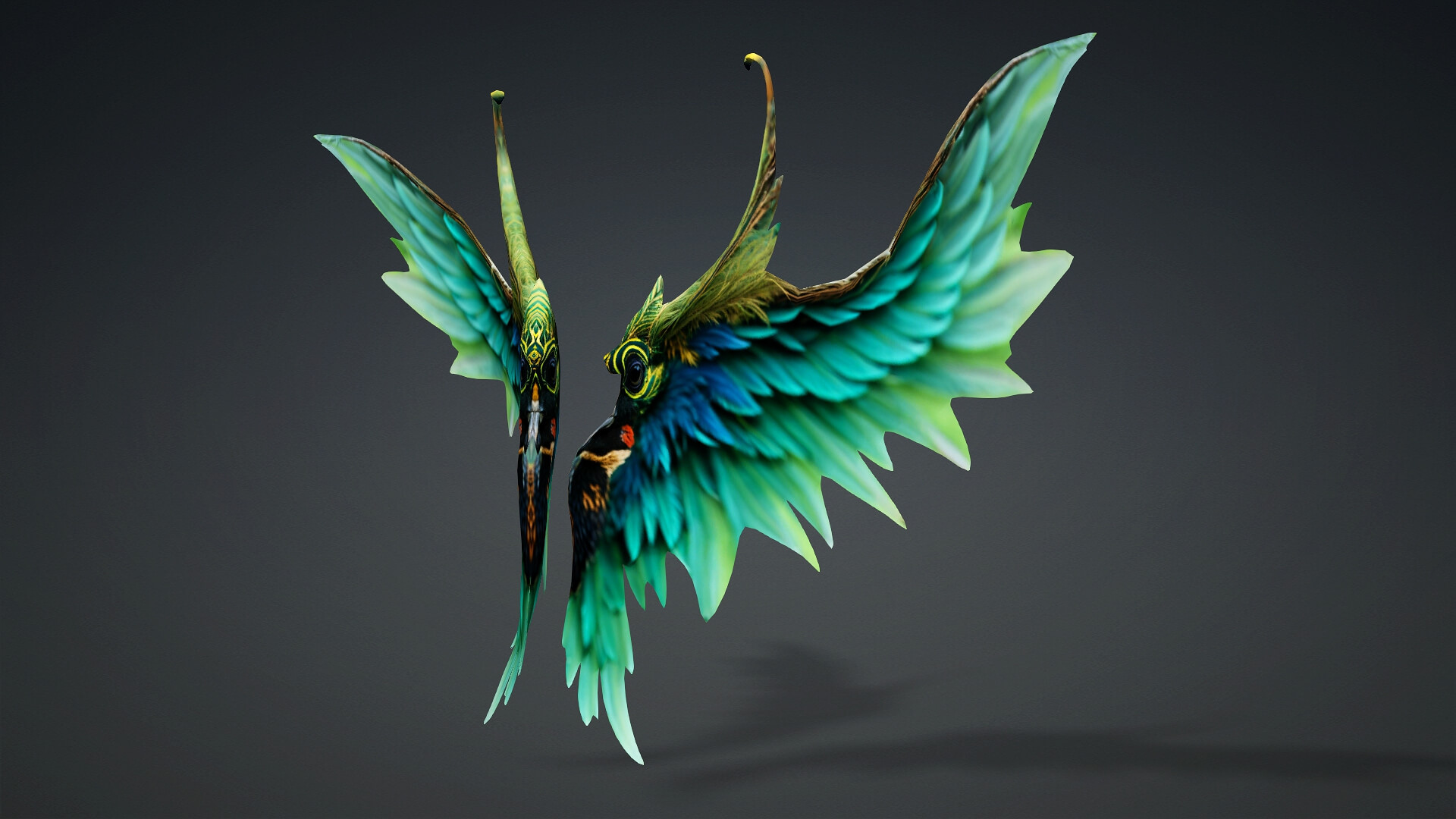 Wing-A12345-Animated 3D Model by Animated3d