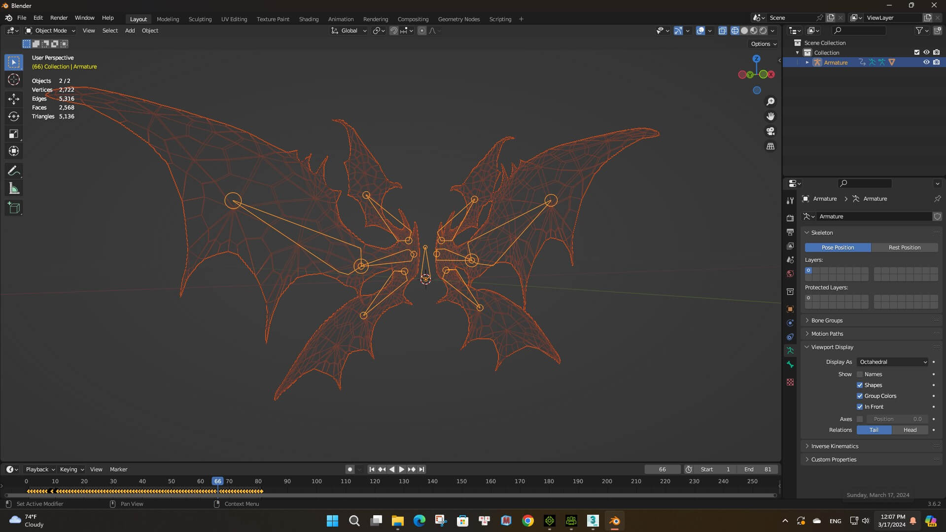 Wing-A12345-Animated 3D Model by Animated3d