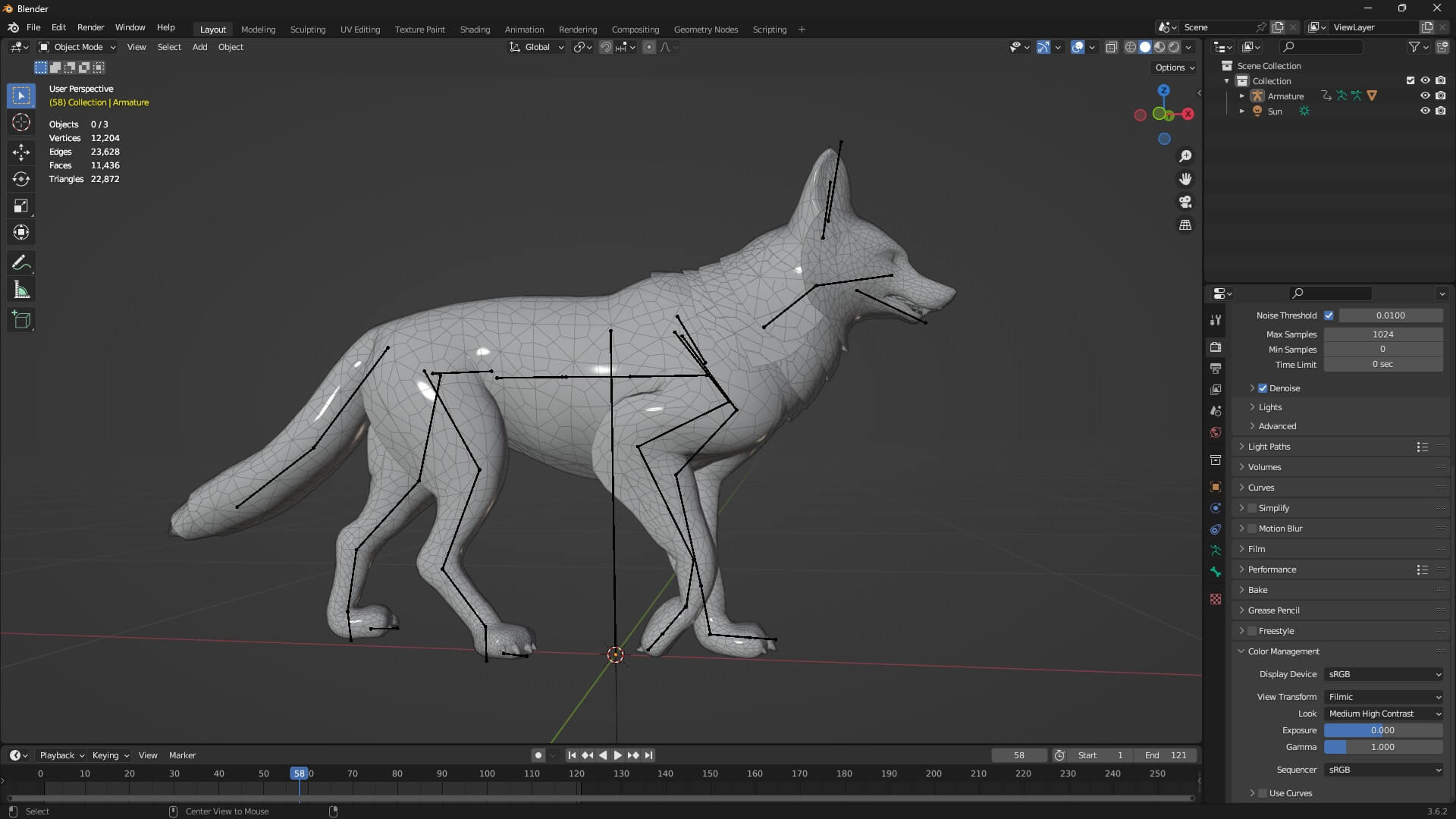 Wolf-A1-Animated 3D Animation by Animated3d