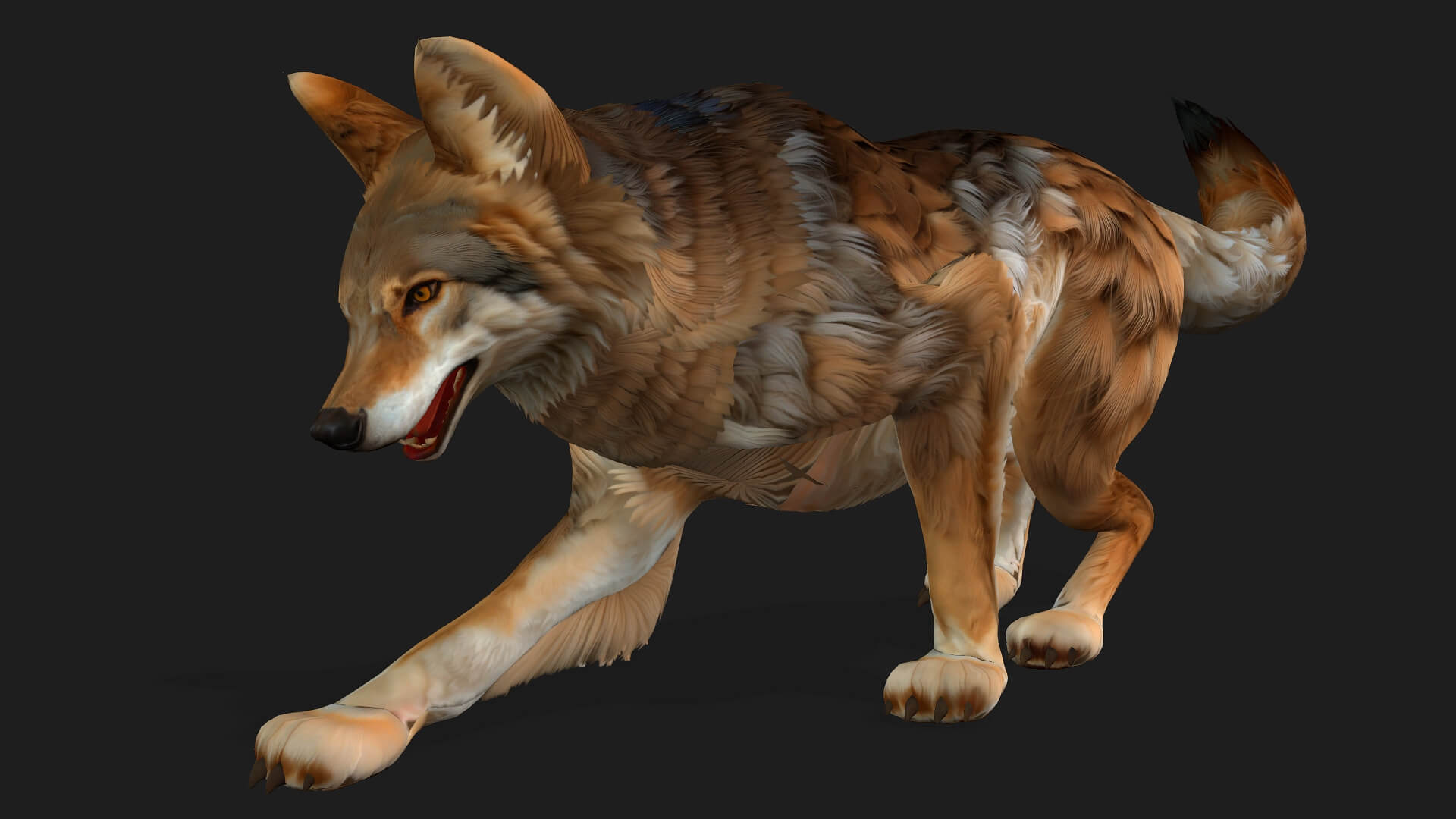 Wolf-A2-Animated 3D Animation by Animated3d