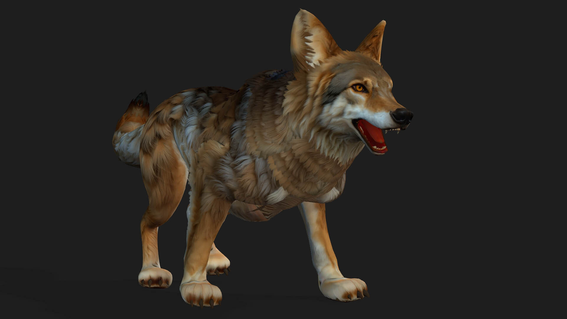 Wolf-A2-Animated 3D Animation by Animated3d