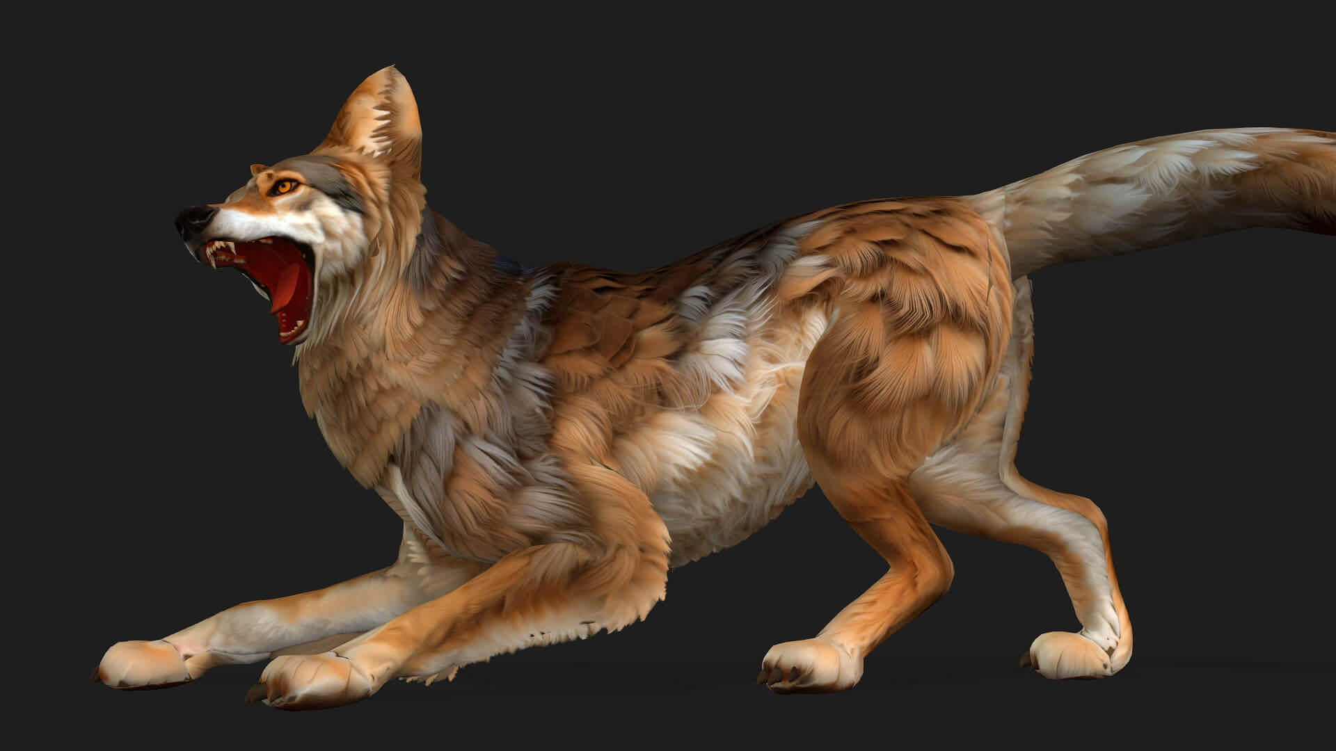 Wolf-A2-Animated 3D Animation by Animated3d