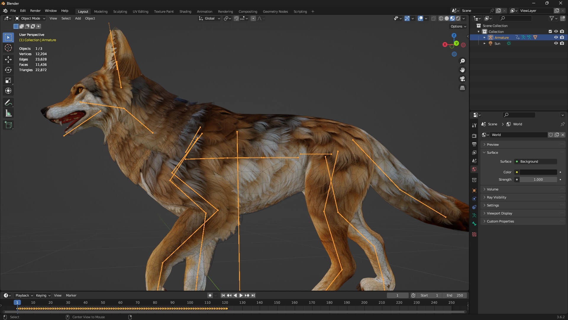 Wolf-A2-Animated 3D Animation by Animated3d