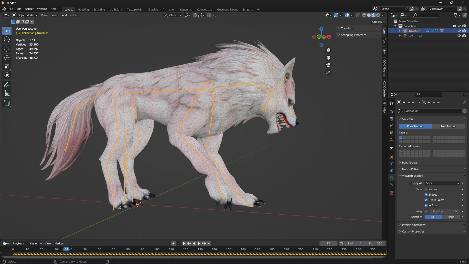 Wolf-B1-Animated 3D Animation by Animated3d