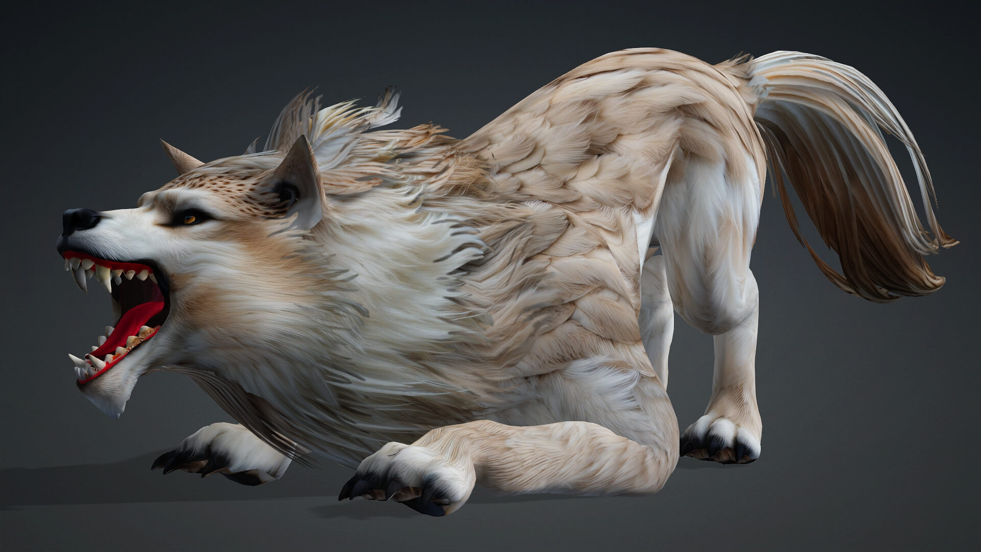 Wolf-B2-Animated 3D Animation by Animated3d