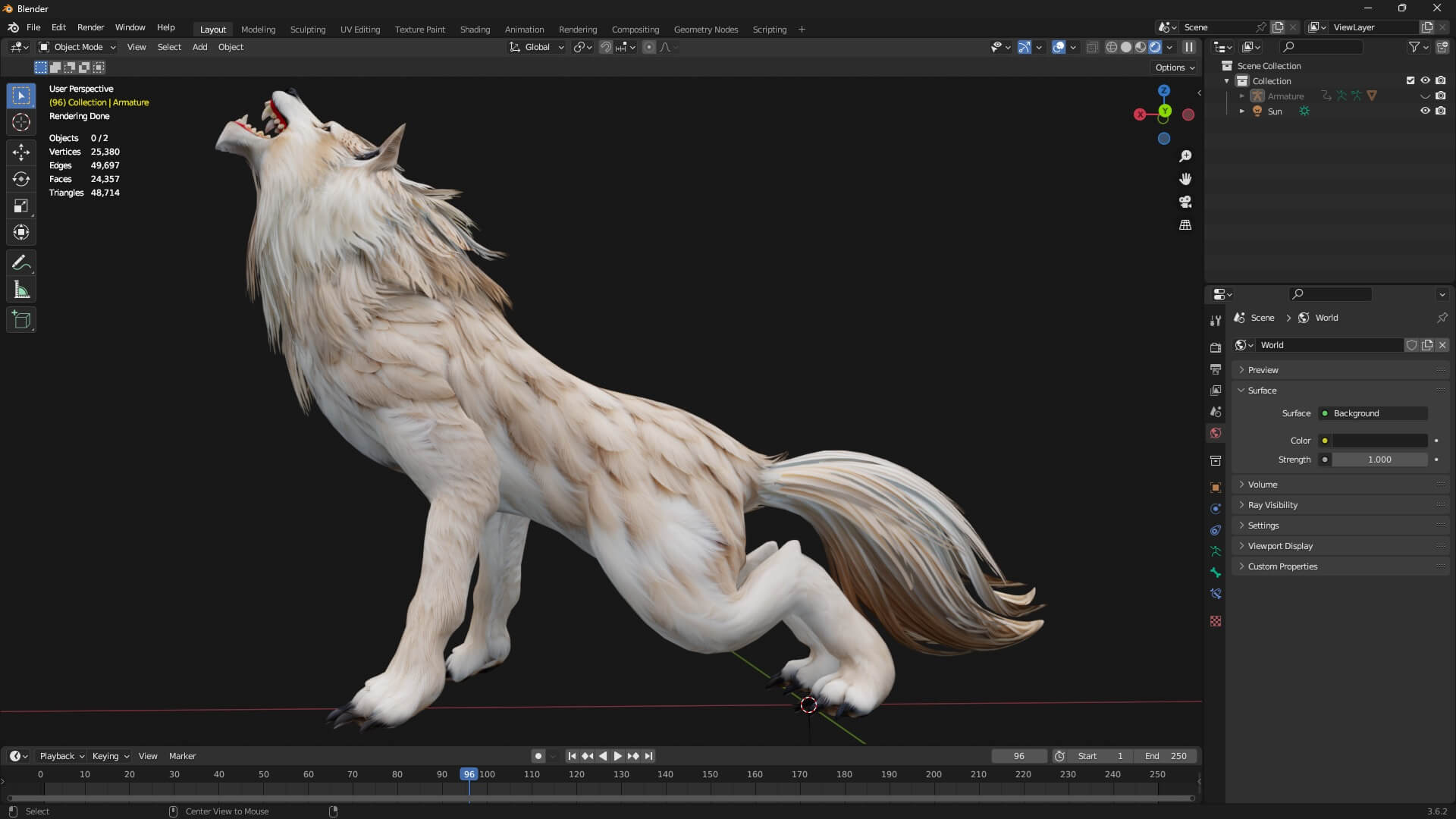 Wolf-B2-Animated 3D Animation by Animated3d