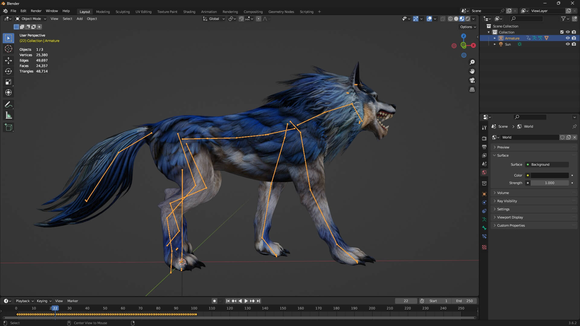Wolf-B4-Animated 3D Animation by Animated3d