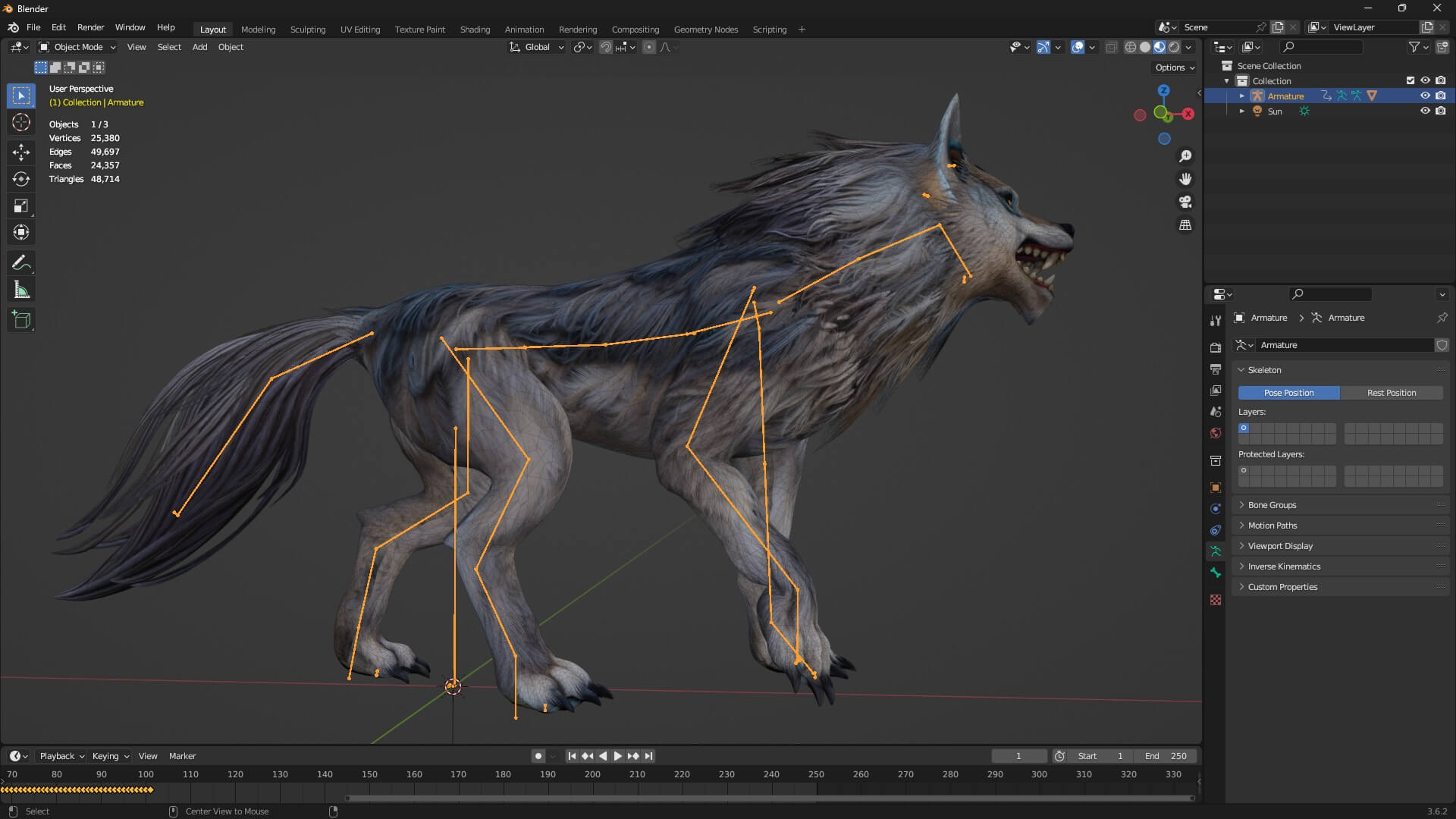 Wolf-B5-Animated 3D Animation by Animated3d