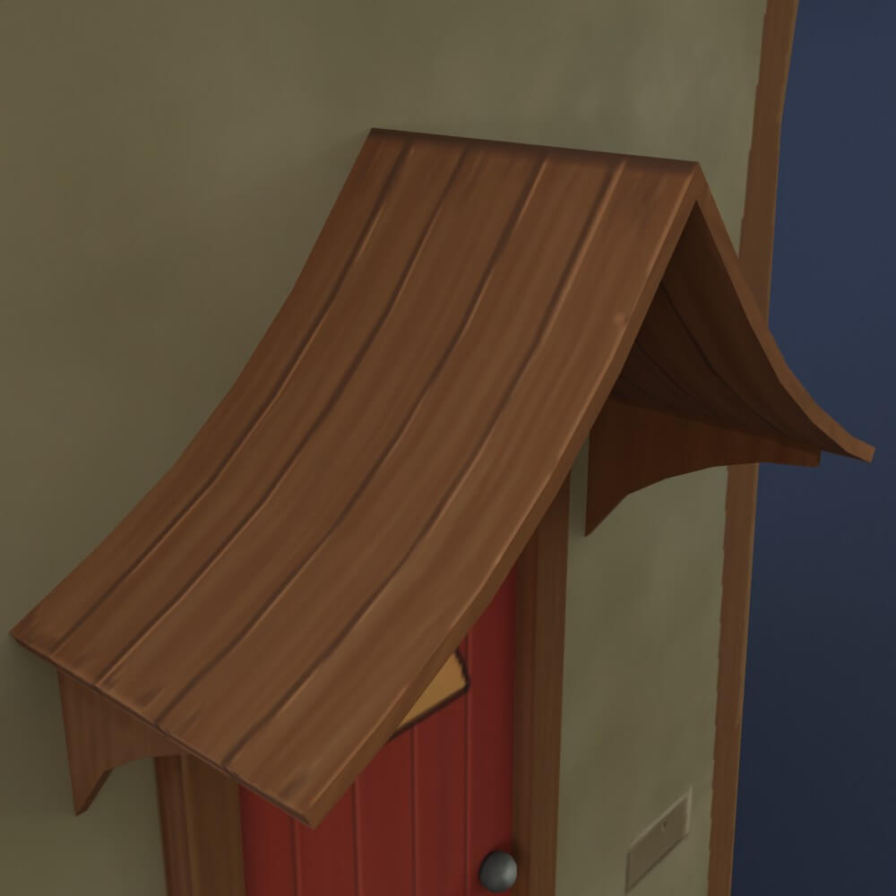 Stylized House Low Polygon - Free 3D Model by animatedheaven