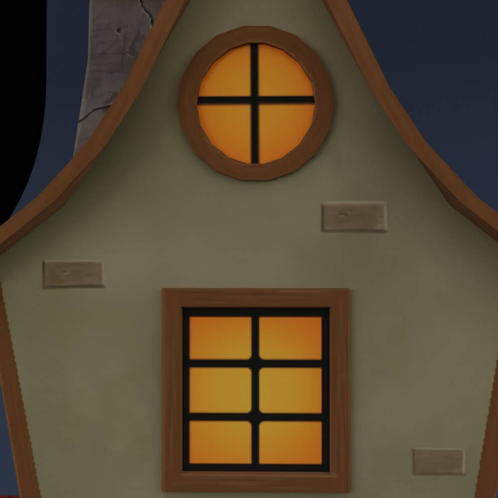 Stylized House Low Polygon - 3D Model by animatedheaven