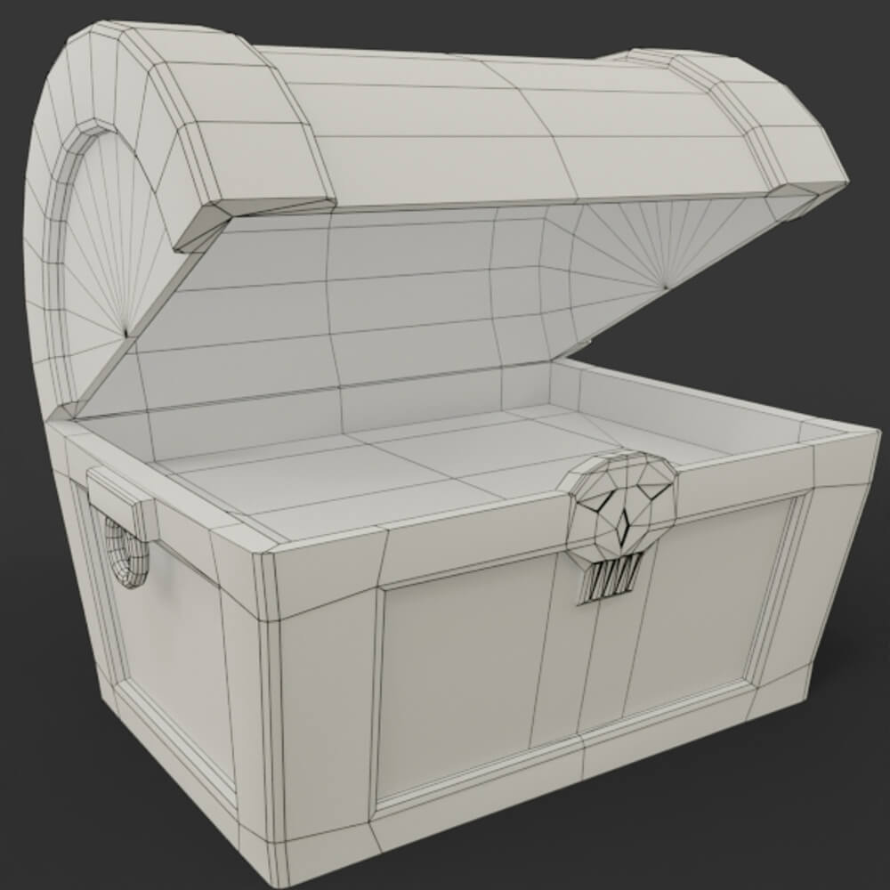 Stylized Treasure Chest - Free 3D Model by animatedheaven