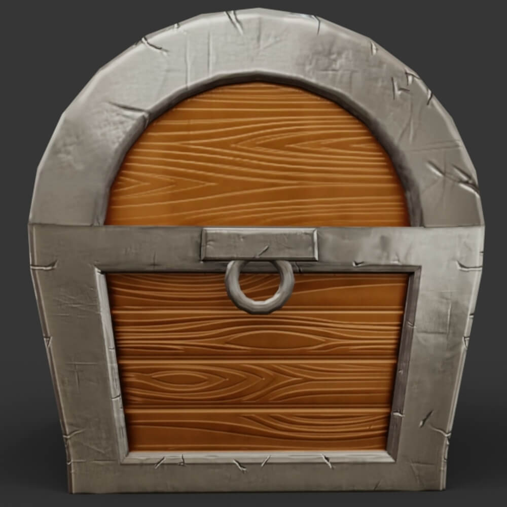 Stylized Treasure Chest - Free 3D Model by animatedheaven