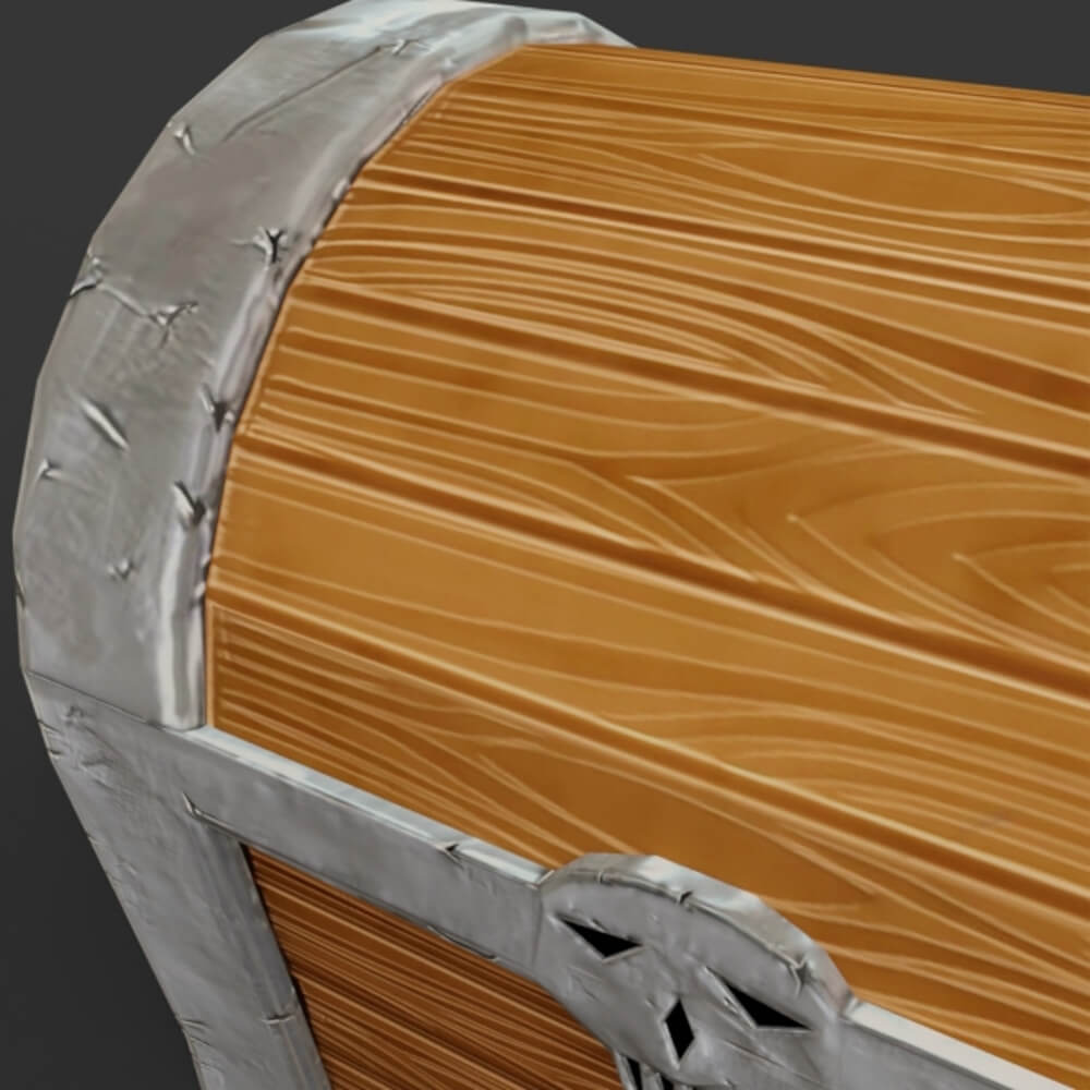 Stylized Treasure Chest - Free 3D Model by animatedheaven