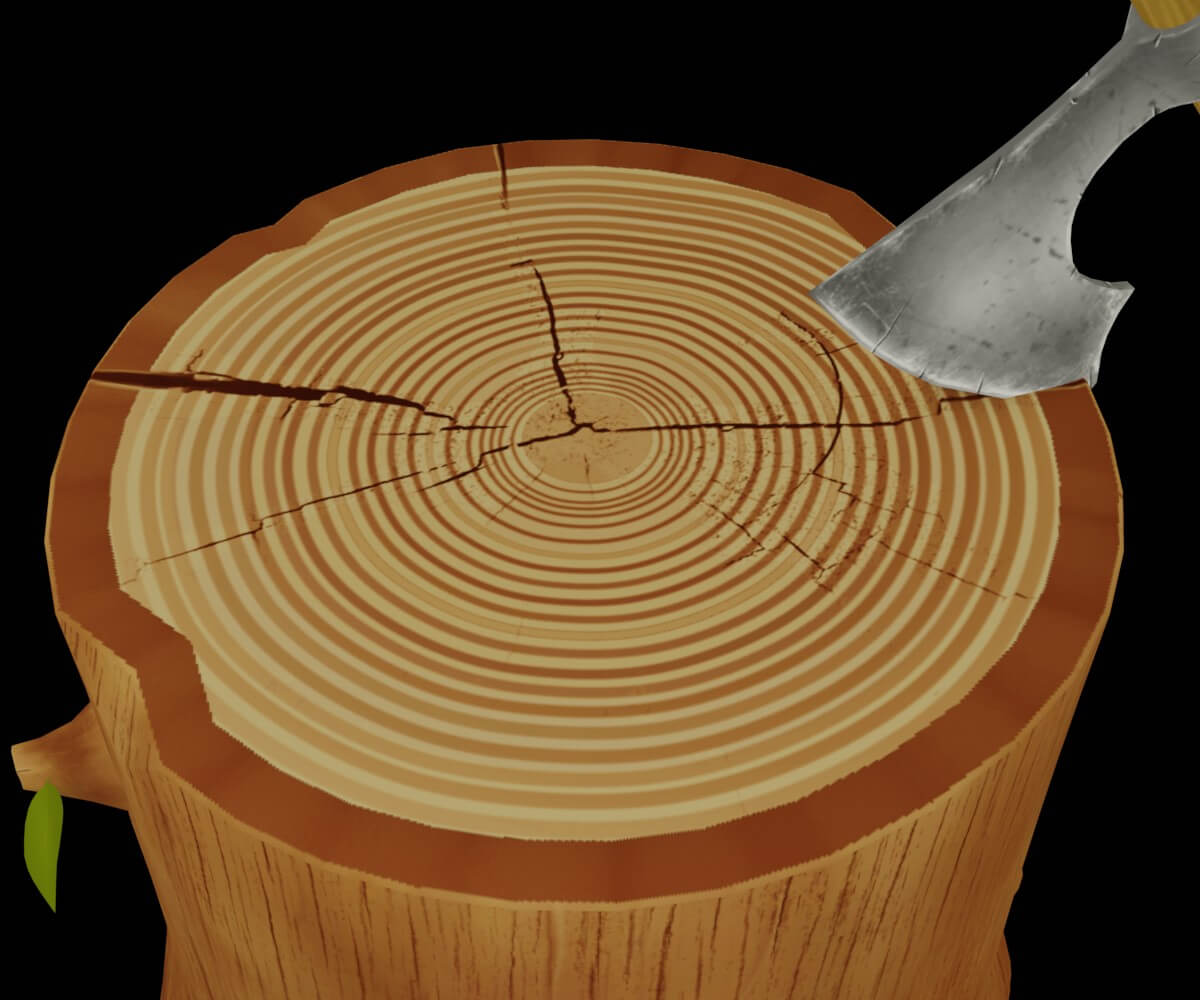 Stylized Tree Trunk - Free 3D Model by animatedheaven