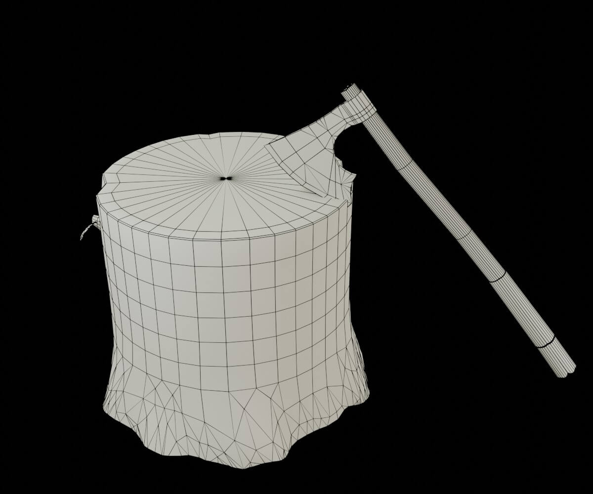 Stylized Tree Trunk - Free 3D Model by animatedheaven