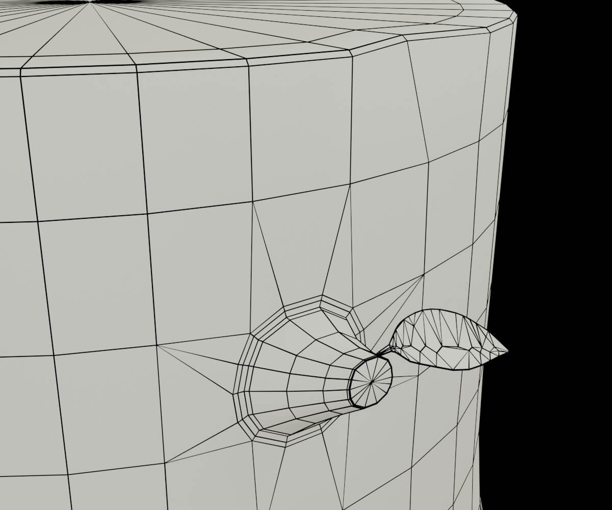 Stylized Tree Trunk - Free 3D Model by animatedheaven