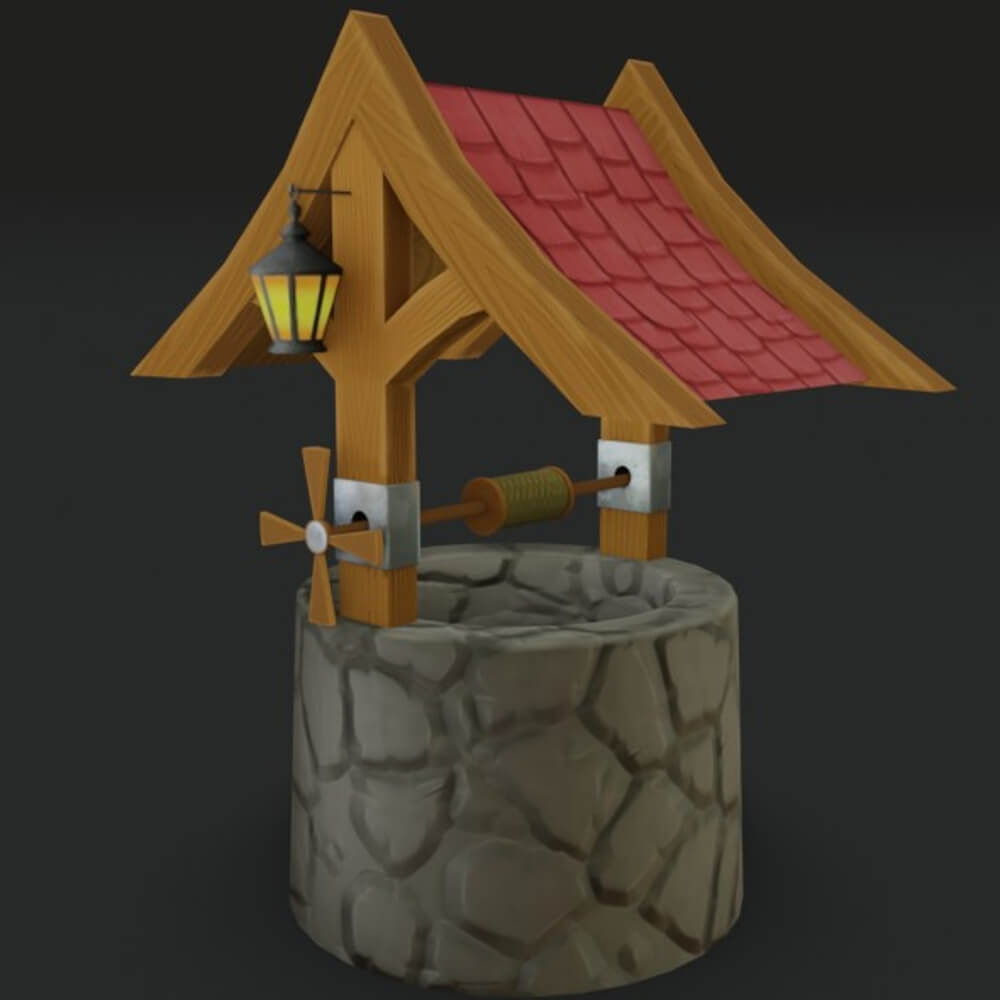 Stylized Well - Free 3D Model by animatedheaven