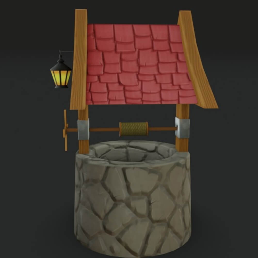 Stylized Well - Free 3D Model by animatedheaven