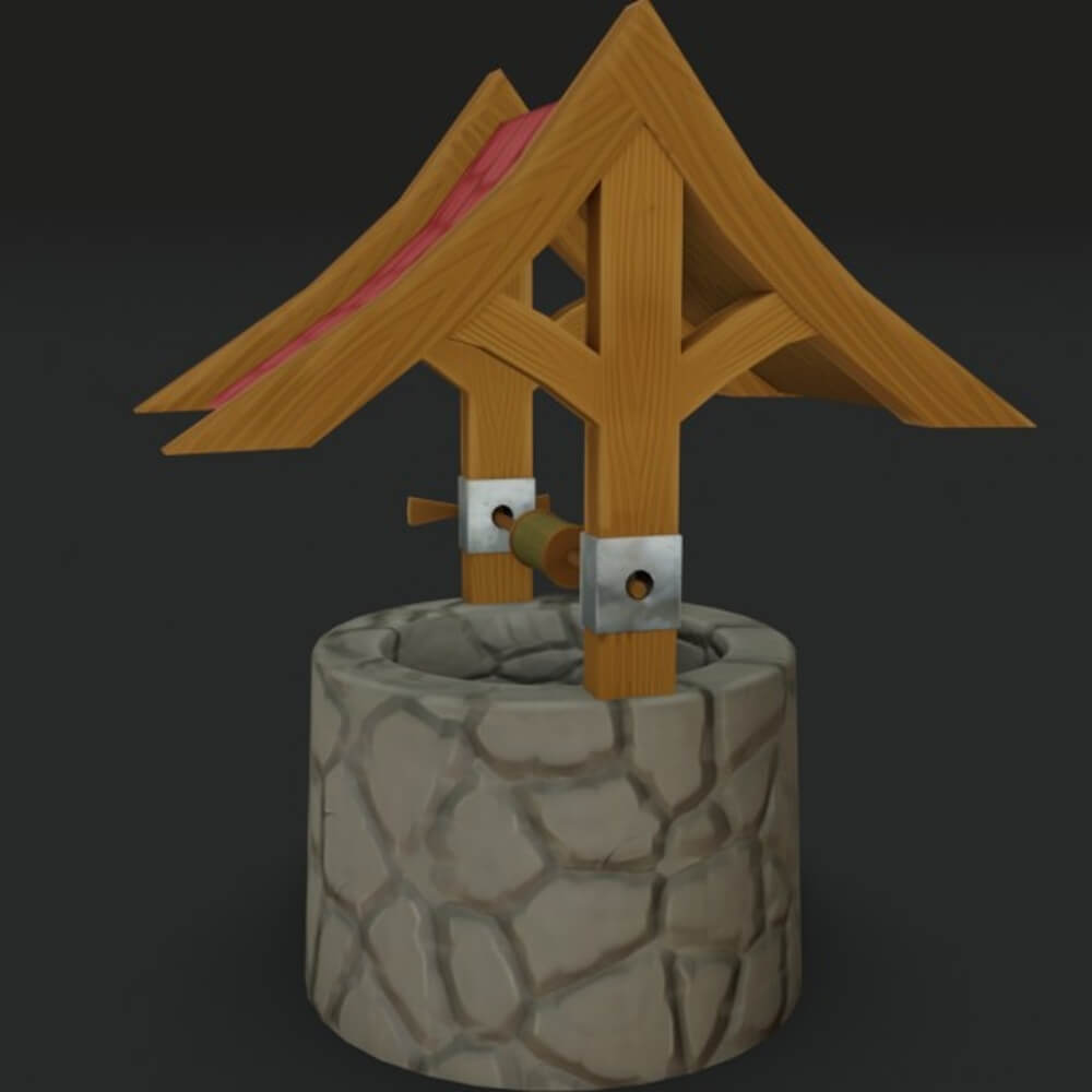 Stylized Well - Free 3D Model by animatedheaven