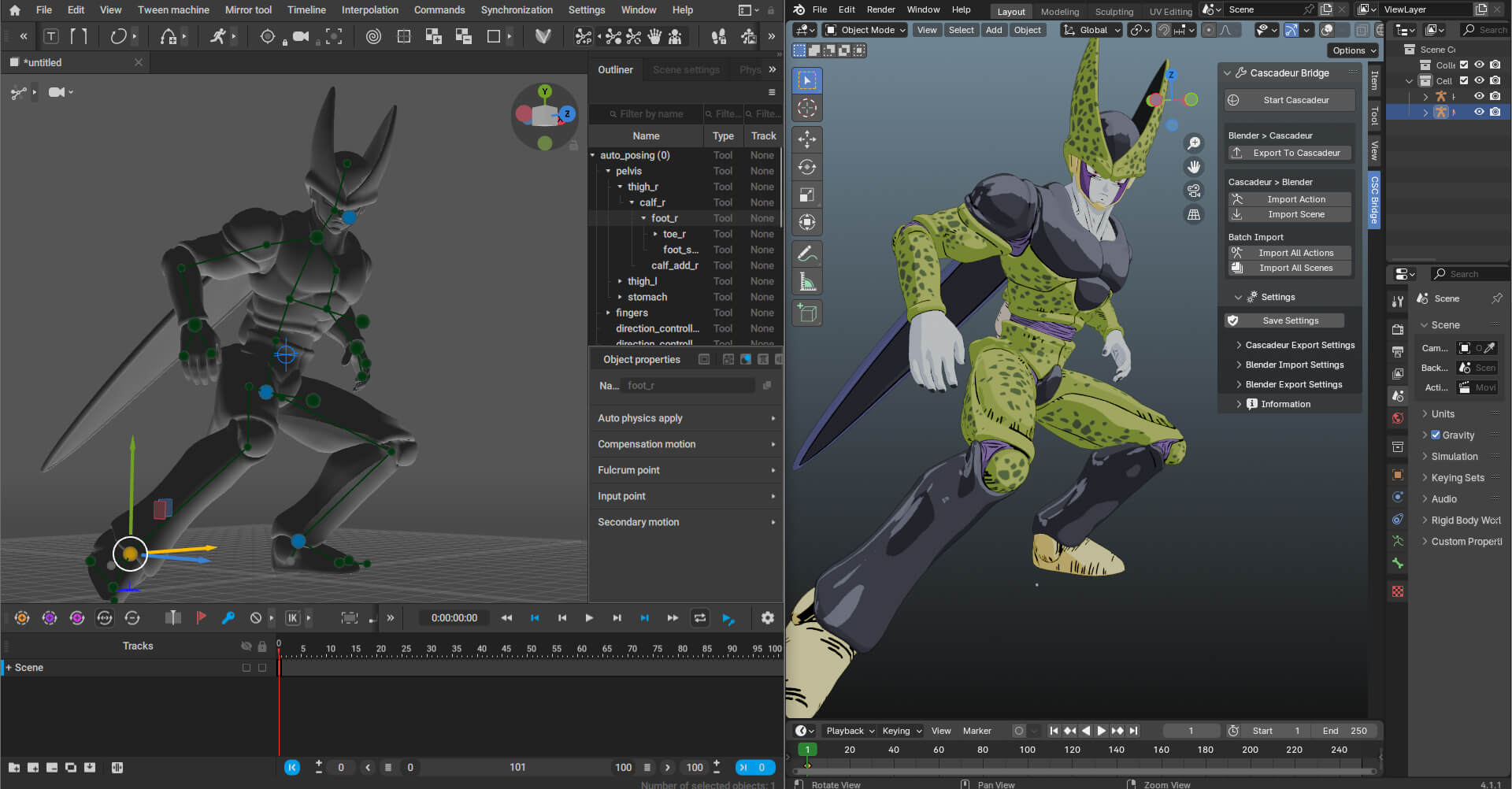 Perfect Cell Dragon Ball for Blender Only - 3D Model by Animator45