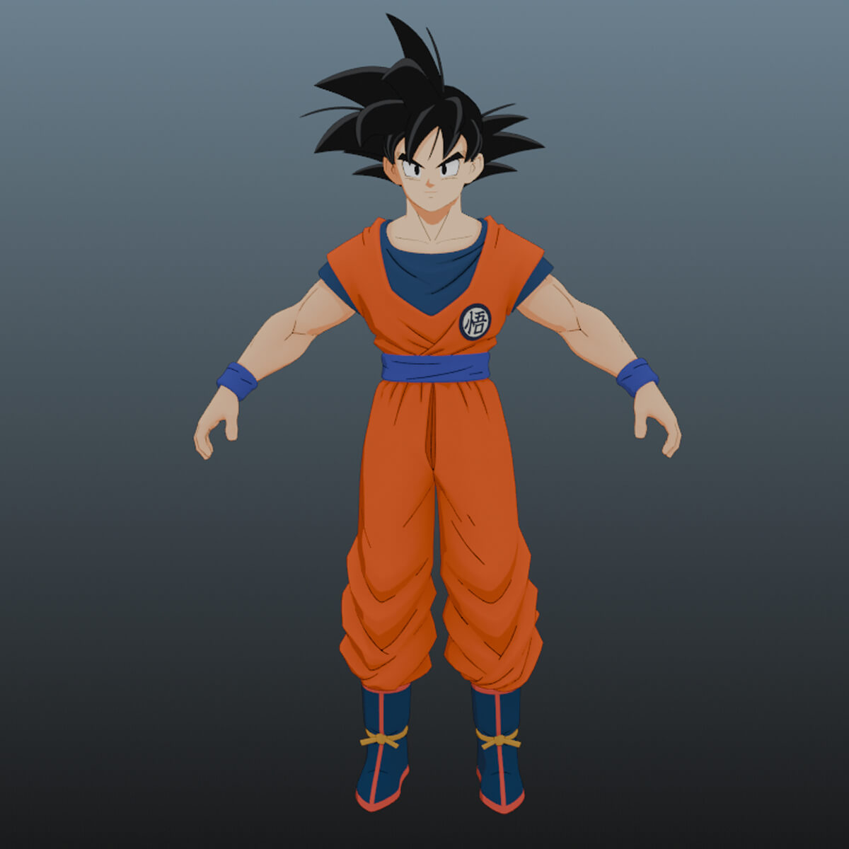 Goku Dragon Ball for Blender Only - 3D Model by Animator45