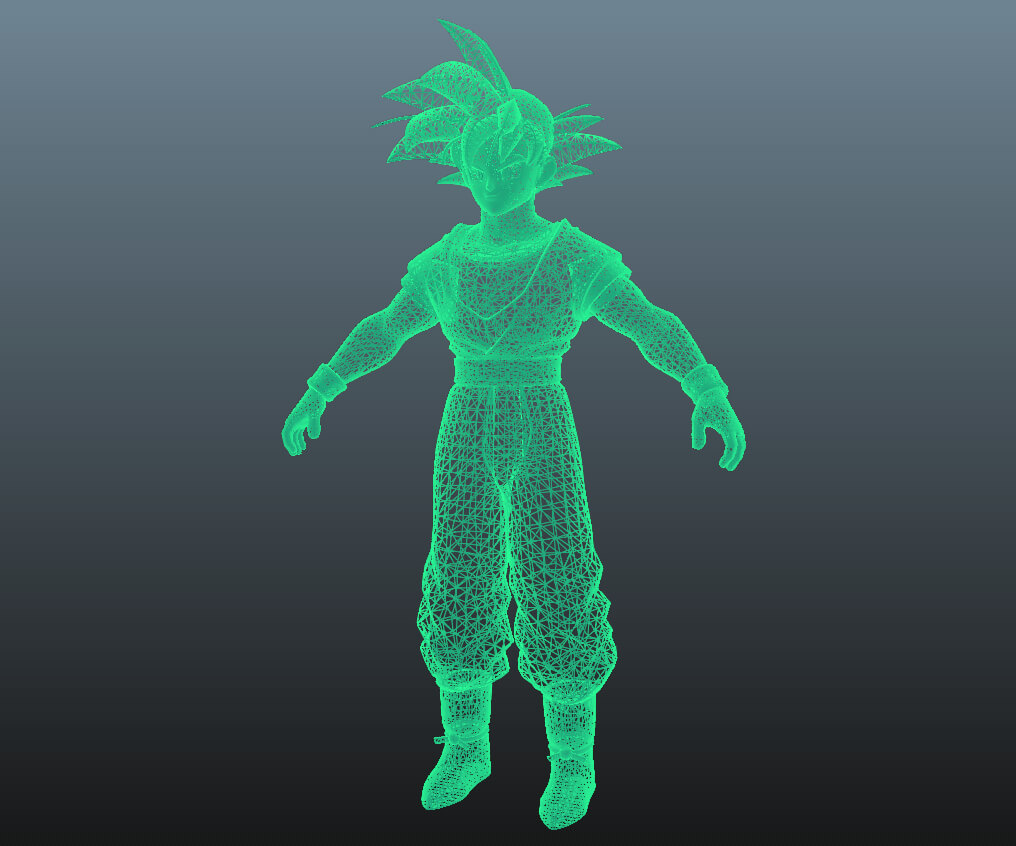 Goku Dragon Ball for Blender Only - 3D Model by Animator45