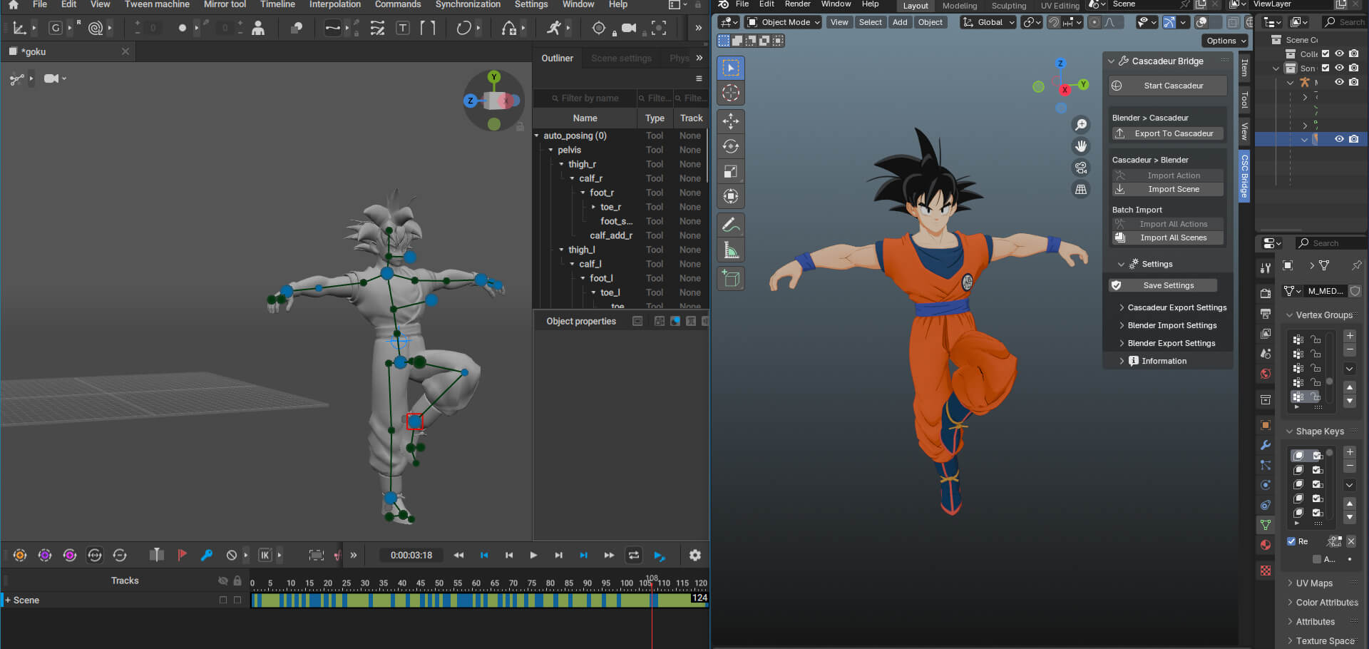 Goku Dragon Ball for Blender Only - 3D Model by Animator45