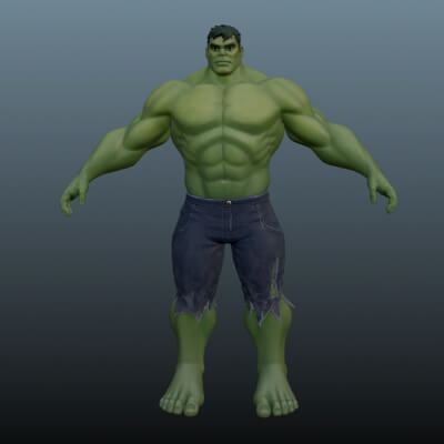 Hulk Avangers for Blender Only - 3D Model by Animator45