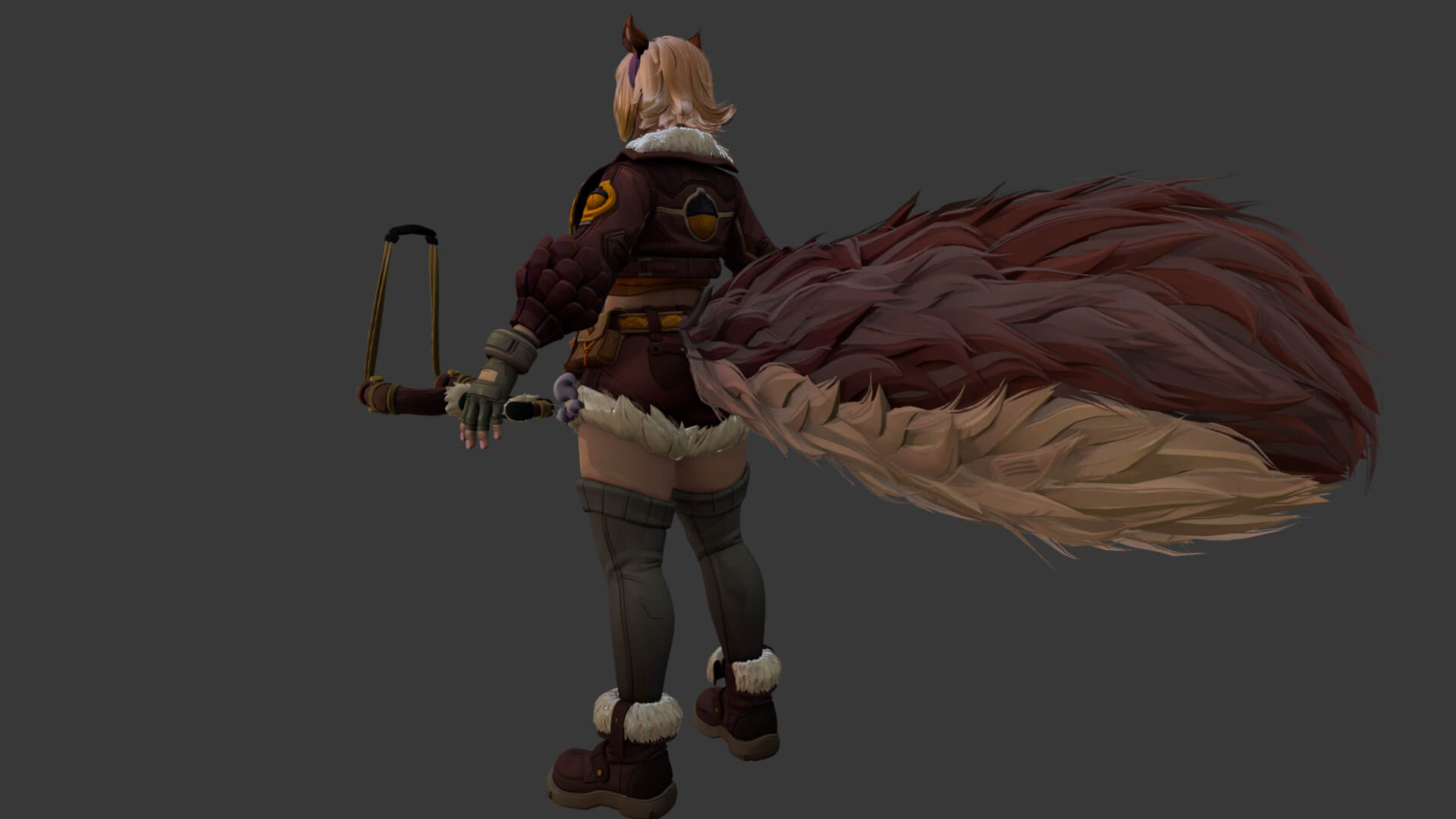 Squirrel Girl - Blender Only 3D Model by Animator45