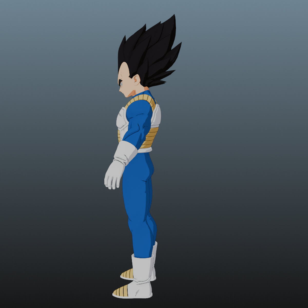 Vegeta Dragon Ball for Blender Only - 3D Model by Animator45