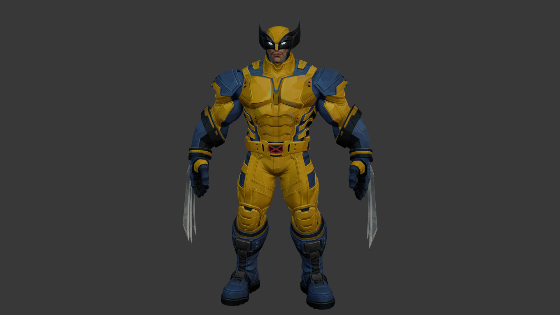 Wolverine - Blender Only 3D Model by Animator45