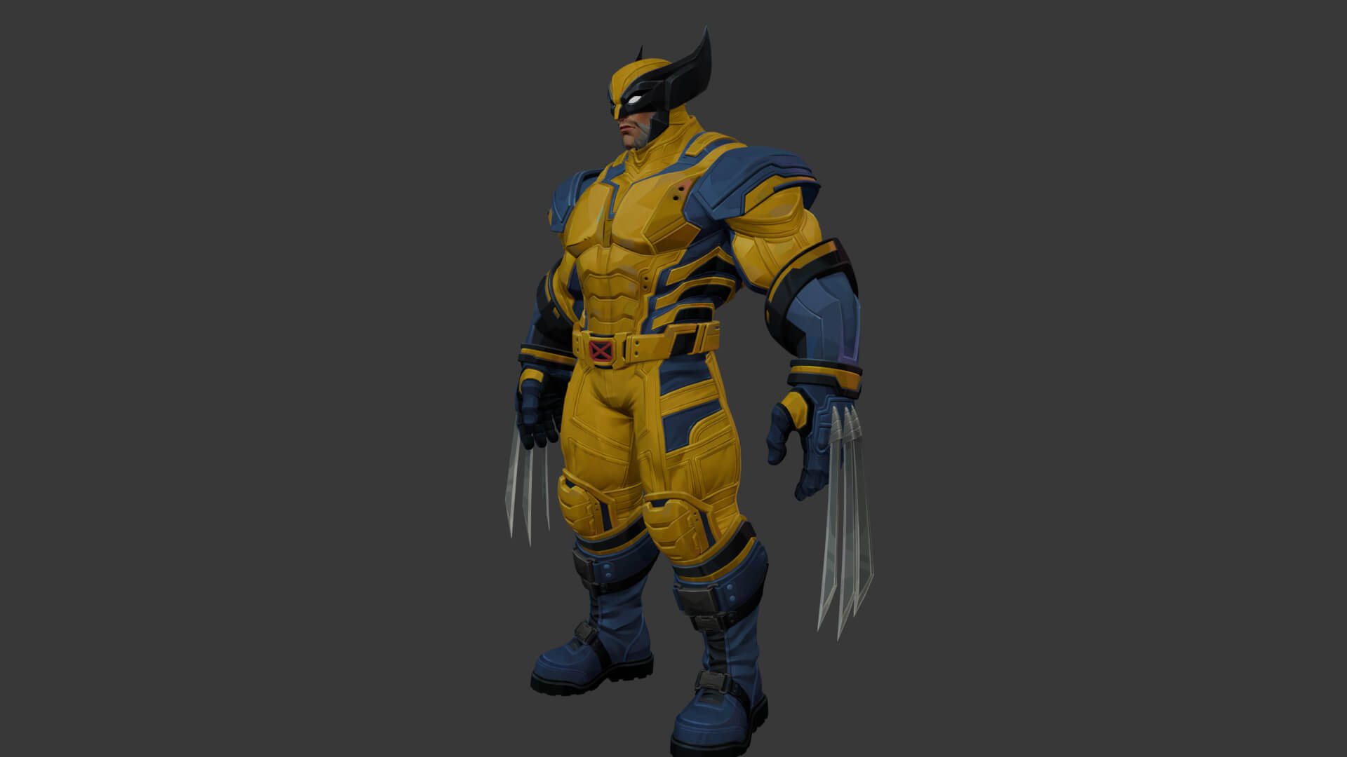 Wolverine - Blender Only 3D Model by Animator45