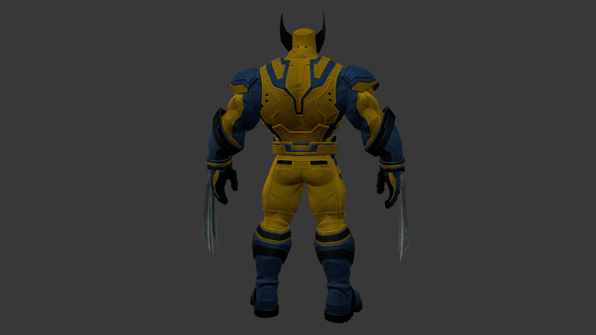 Wolverine - Blender Only 3D Model by Animator45