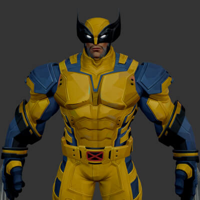 Wolverine - Blender Only 3D Model by Animator45