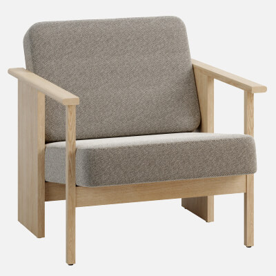 Block Armchair - 3D Model by AnimixStudio
