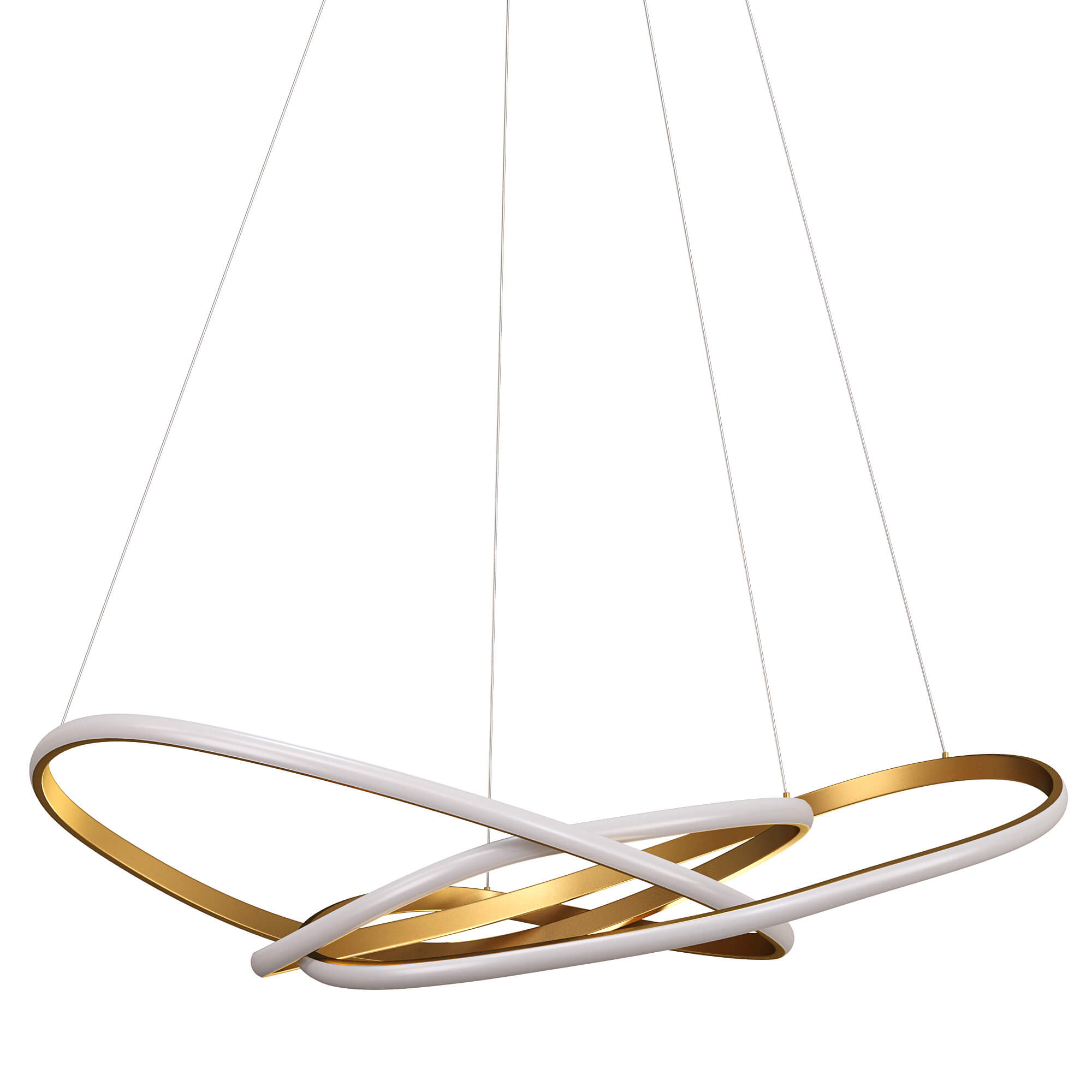Cales Unique Geometric LED Chandelier - 3D Model by AnimixStudio