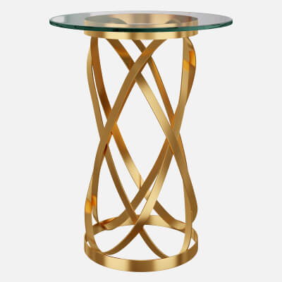 Gold Metal Table - 3D Model by AnimixStudio