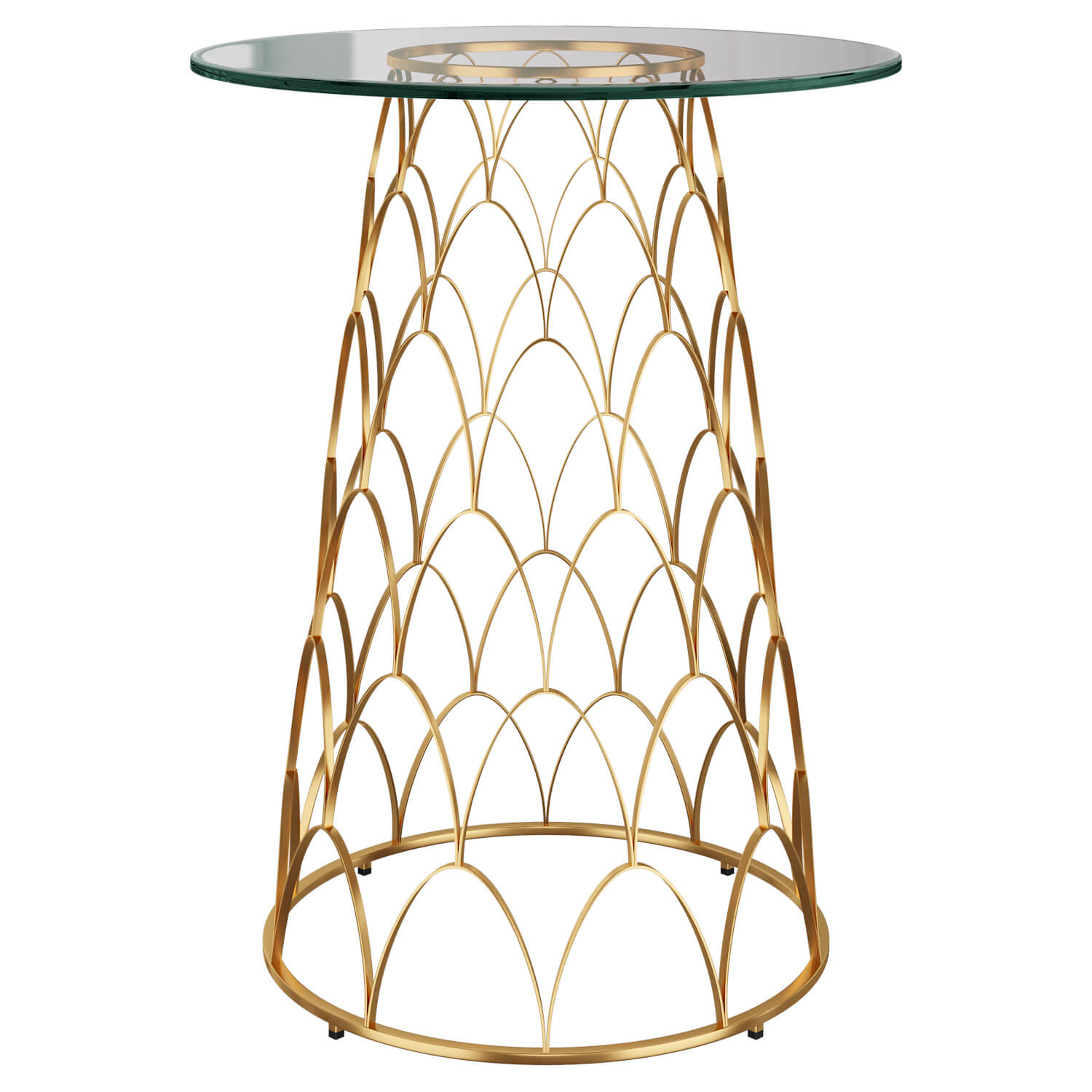 Gold Metal Table - 3D Model by AnimixStudio